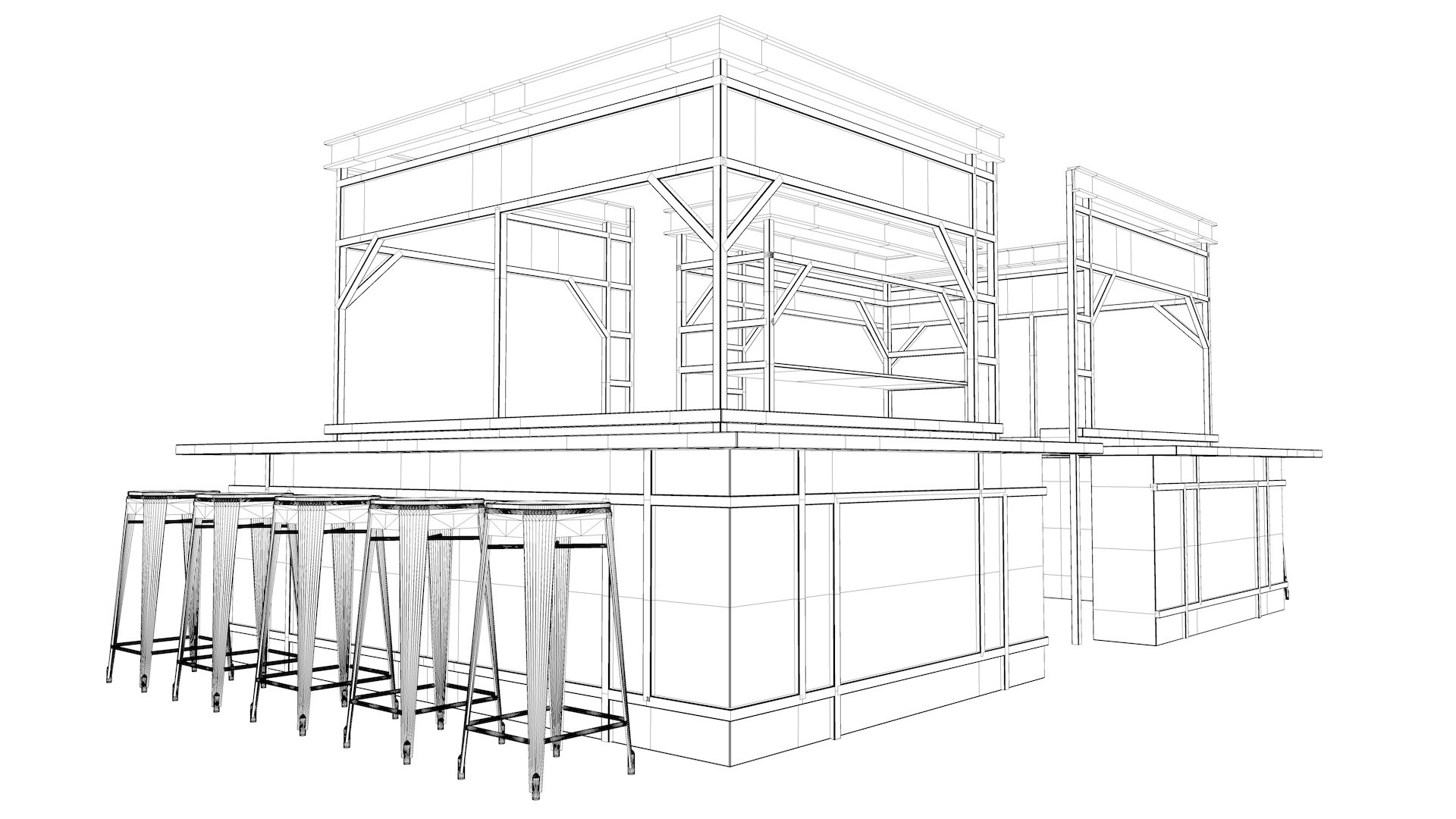 Pop-Up Store Model - TurboSquid 1751399