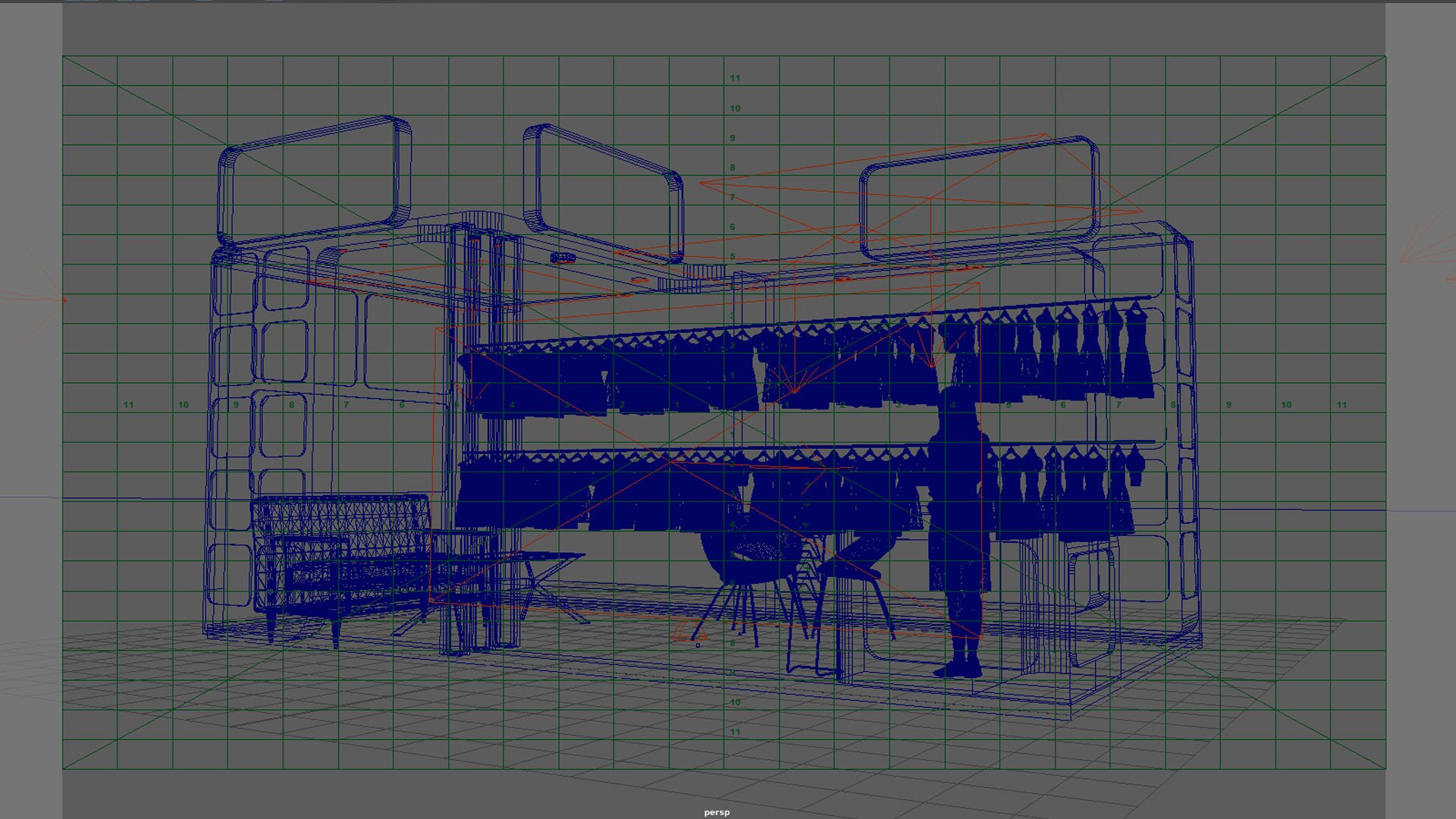 2 side open stand model - TurboSquid 1988142