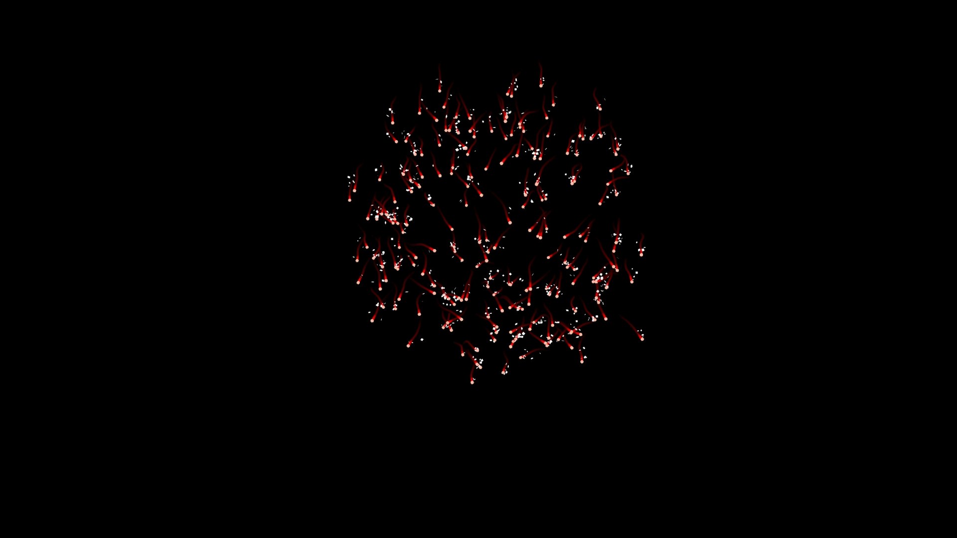 Fireworks Text 3d Model