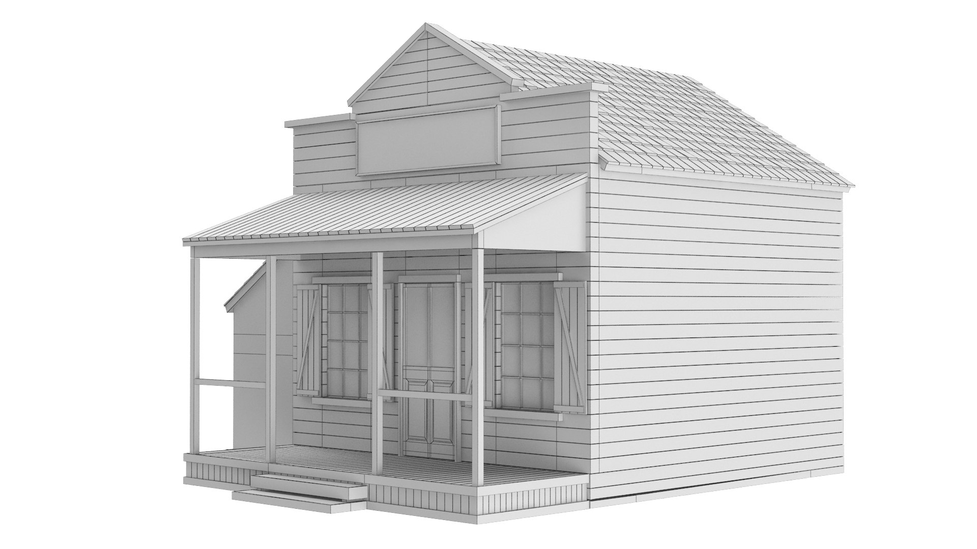 Western Sheriffs Office 3D Model - TurboSquid 1465189