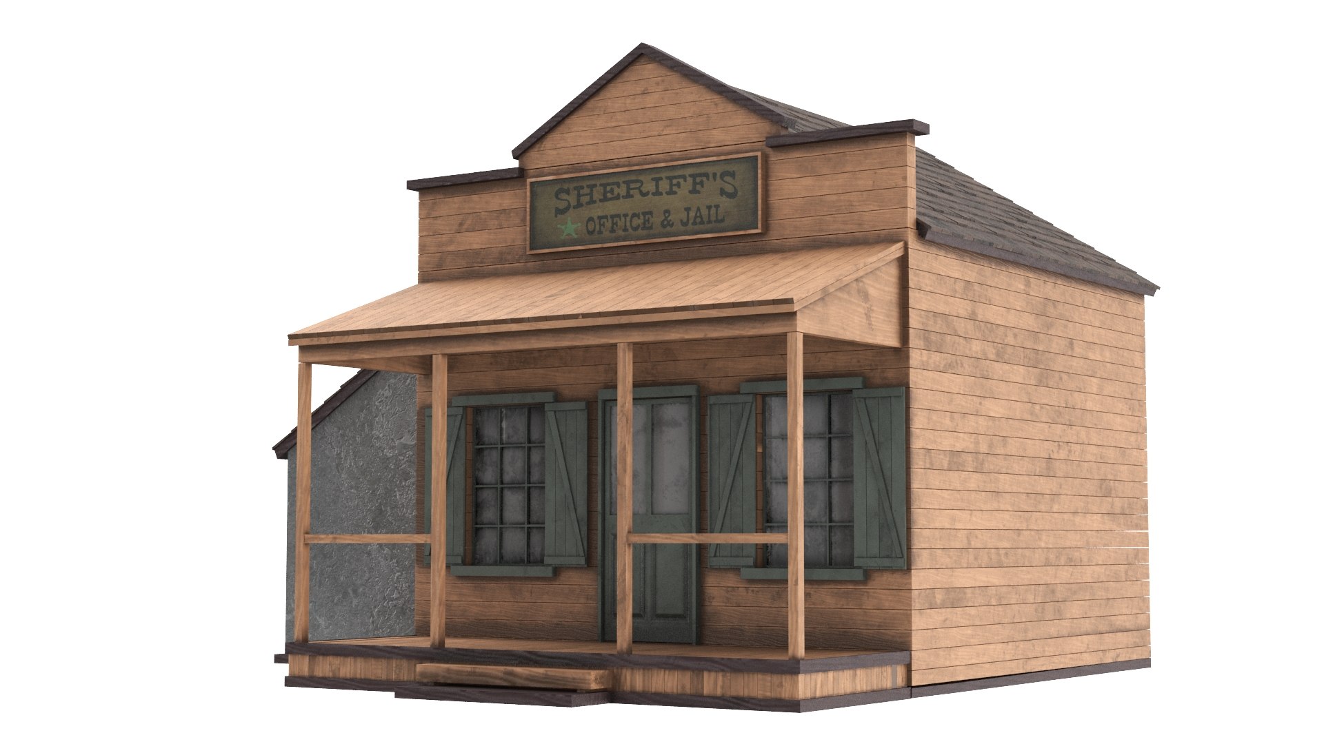 Western Sheriffs Office 3D Model - TurboSquid 1465189