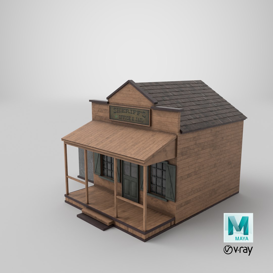 Western Sheriffs Office 3D Model - TurboSquid 1465189