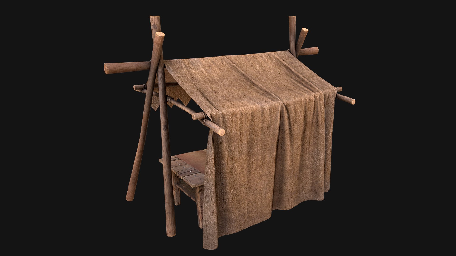 Street Old Stall 3D model - TurboSquid 1893835