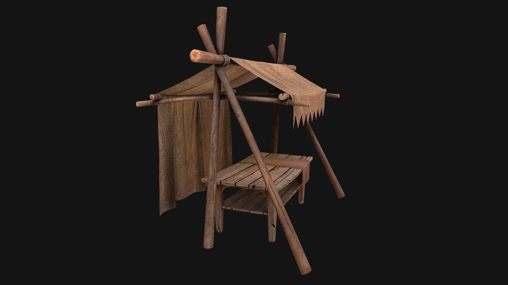 Street Old Stall 3D model - TurboSquid 1893835