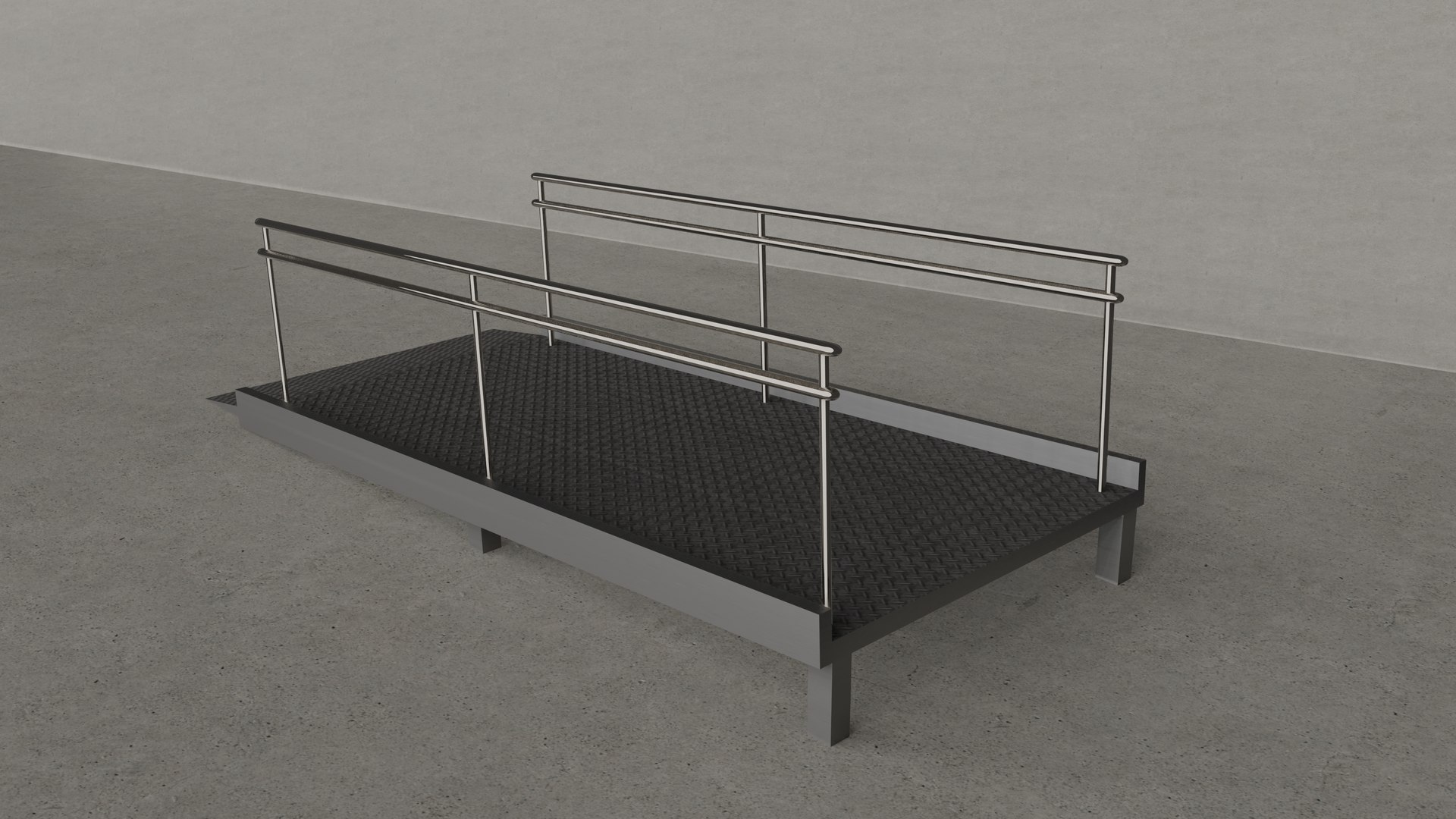 Metal Ramp 3D Model - TurboSquid 1579658