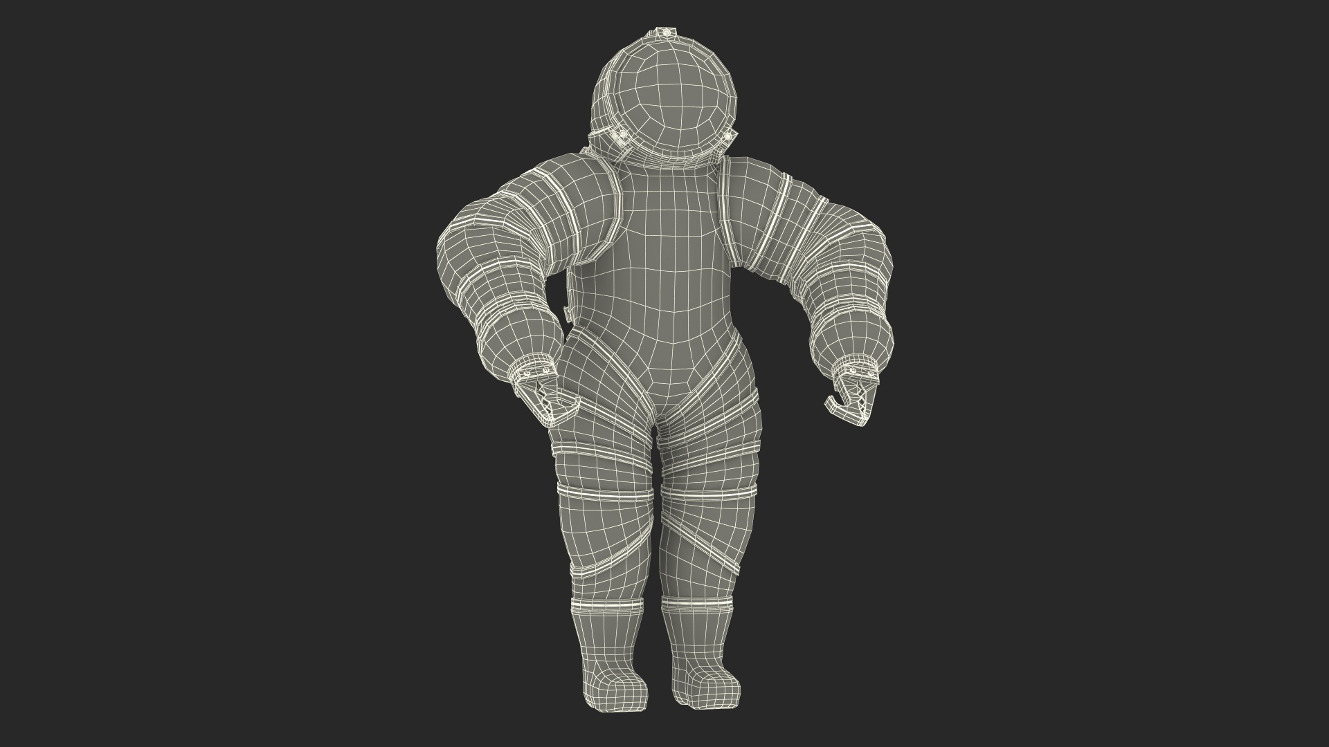 Deep Sea Diving Suit White 3D Model - TurboSquid 2250669