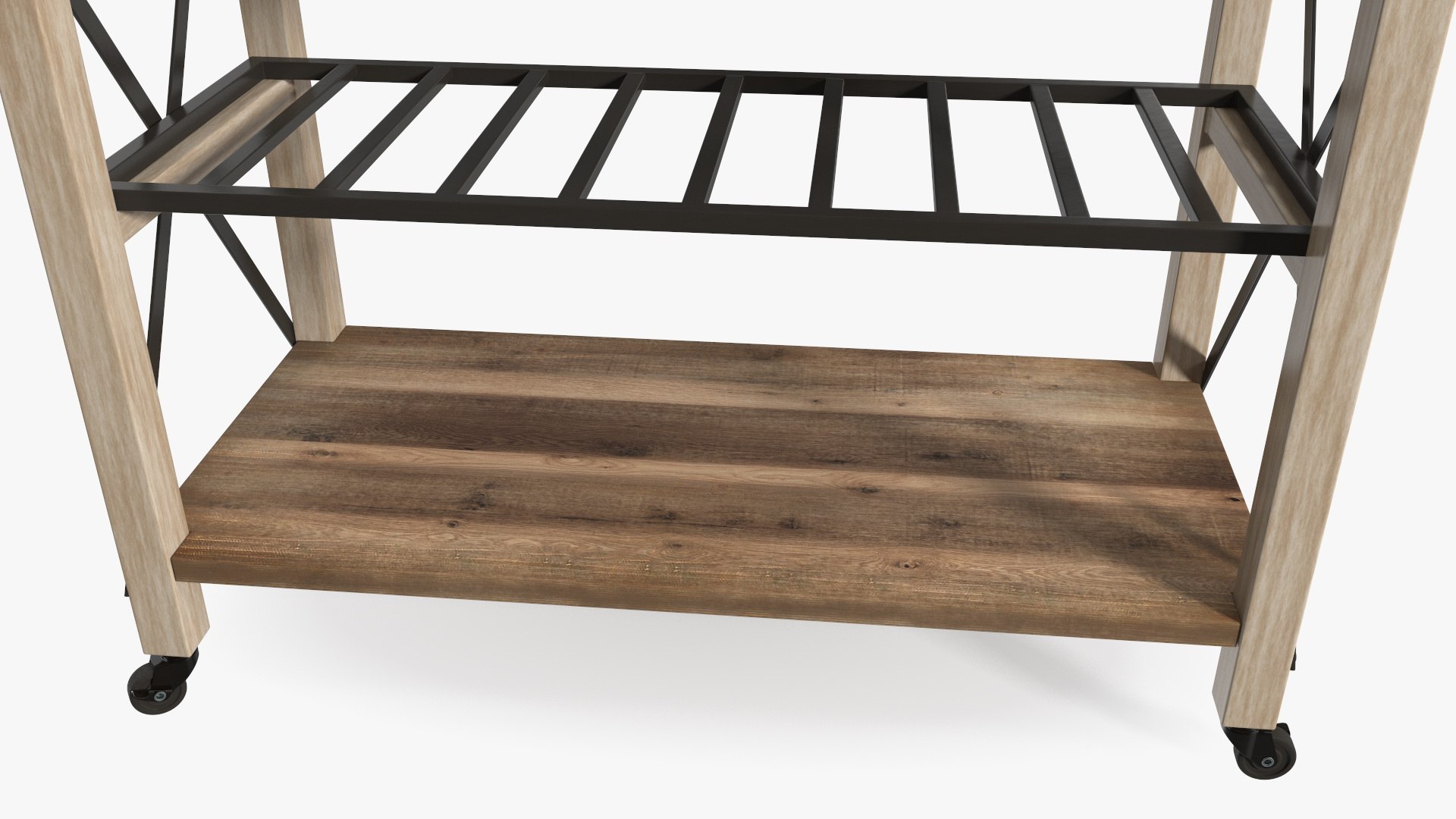 Mobile Kitchen Table Wood Model - TurboSquid 2133843