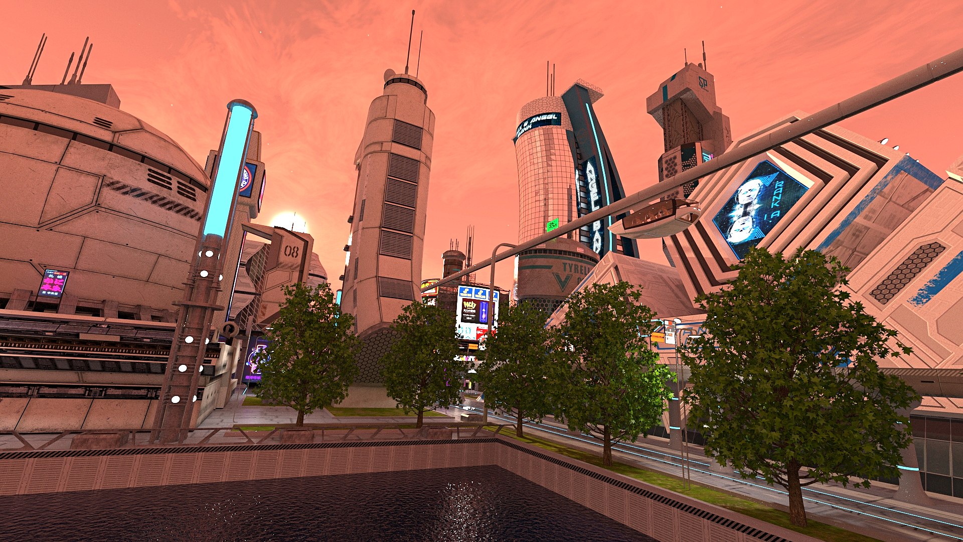 Futuristic block city2 model - TurboSquid 2163118