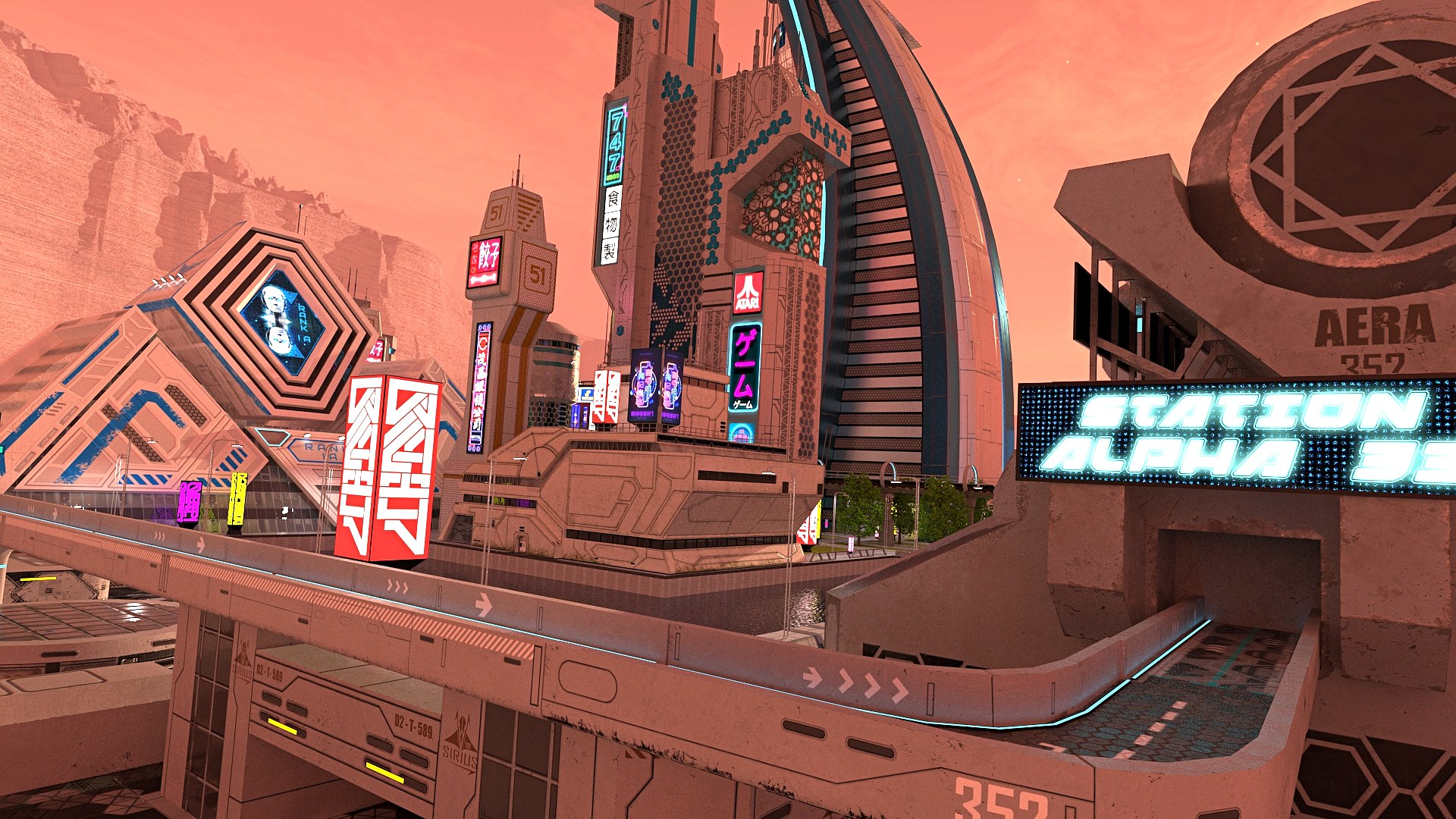 Futuristic Block City2 Model - TurboSquid 2163118