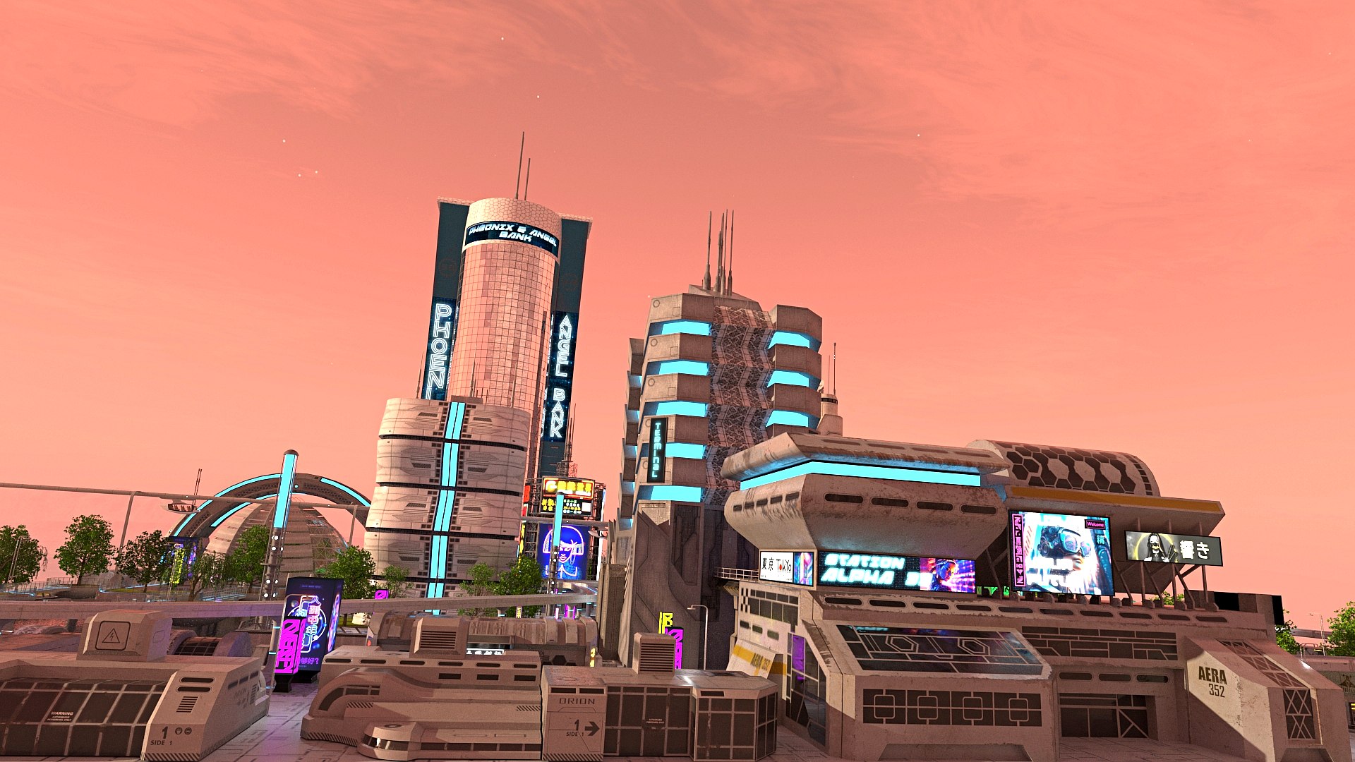 Futuristic Block City2 Model - TurboSquid 2163118