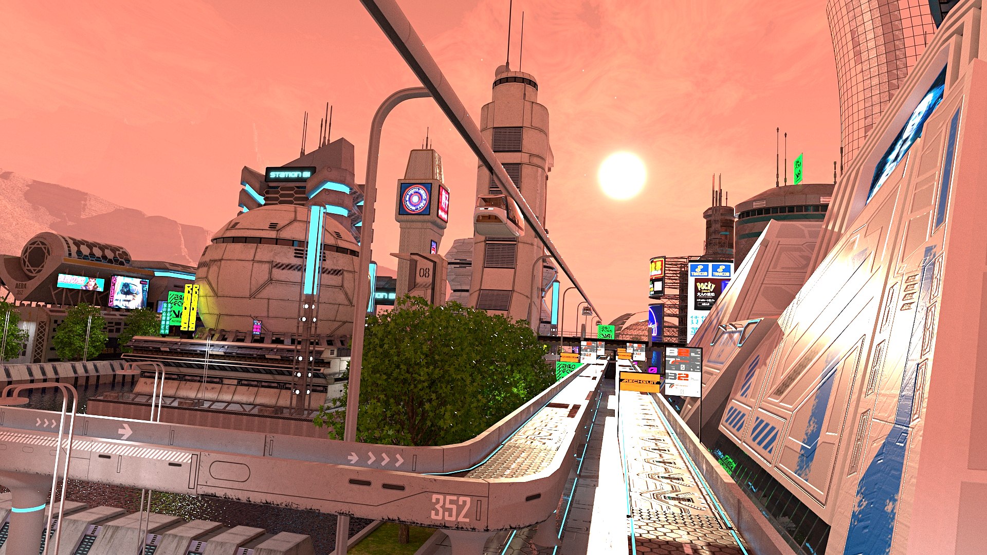 Futuristic Block City2 Model - TurboSquid 2163118