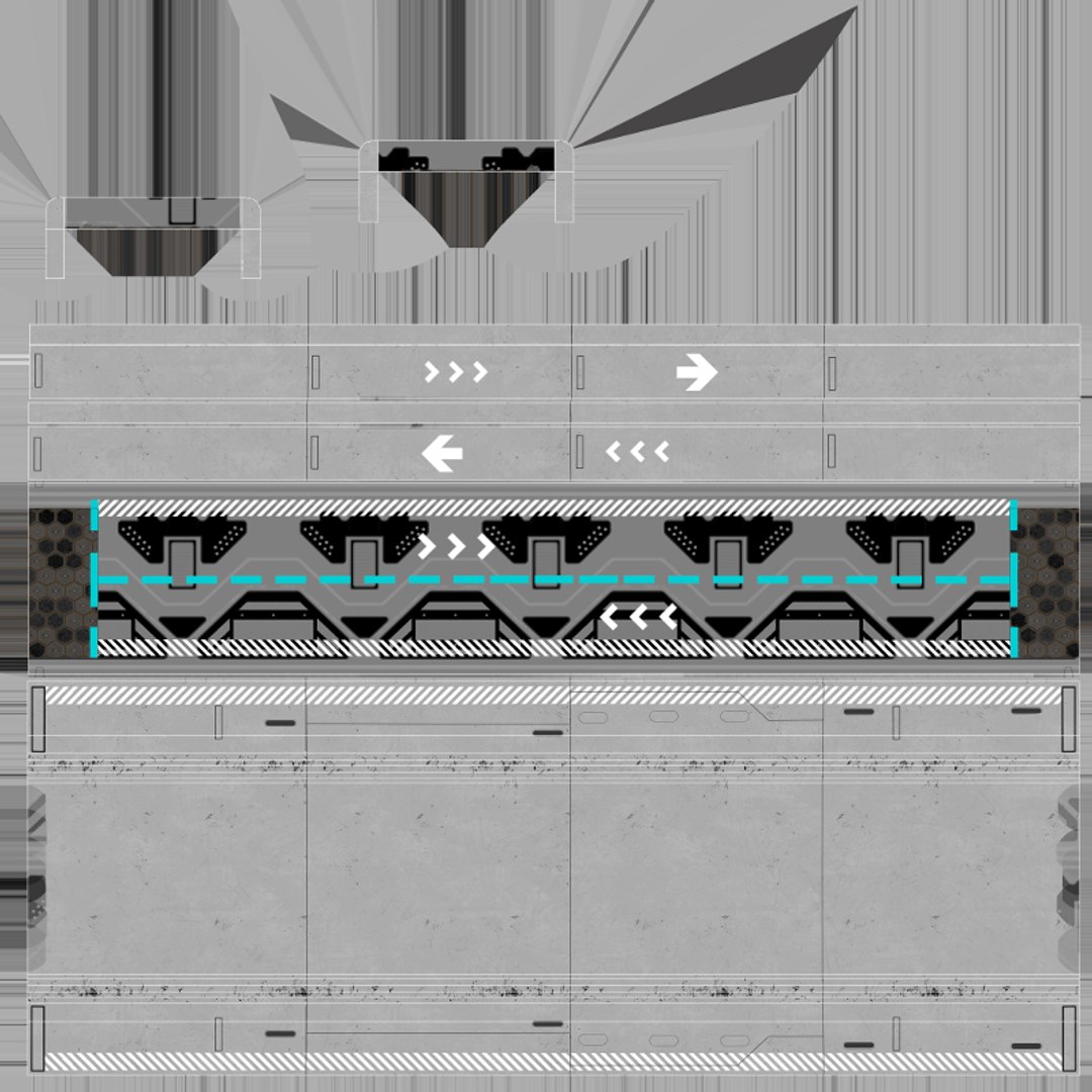 Futuristic block city2 model - TurboSquid 2163118