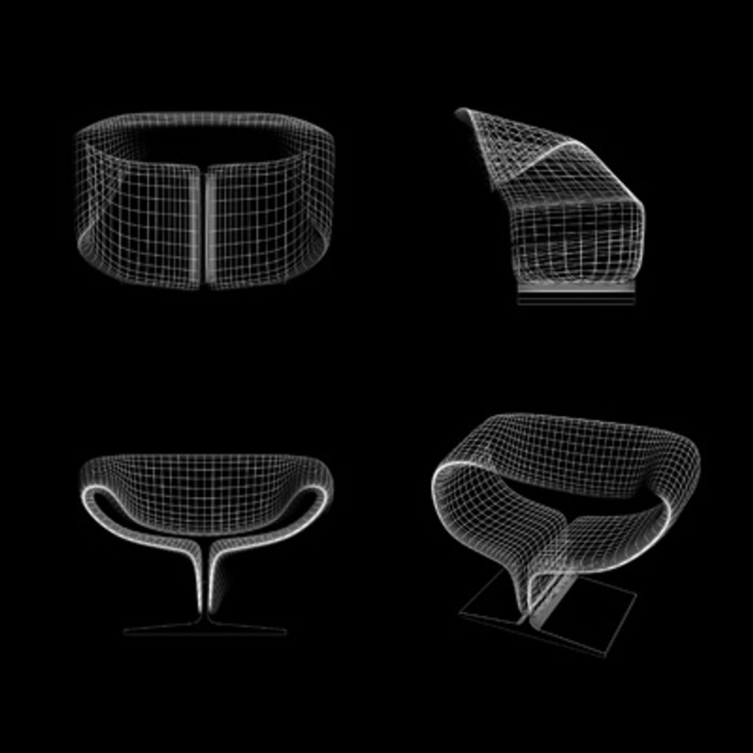 Artifort Chair Design Pierre Paulin 3d Model