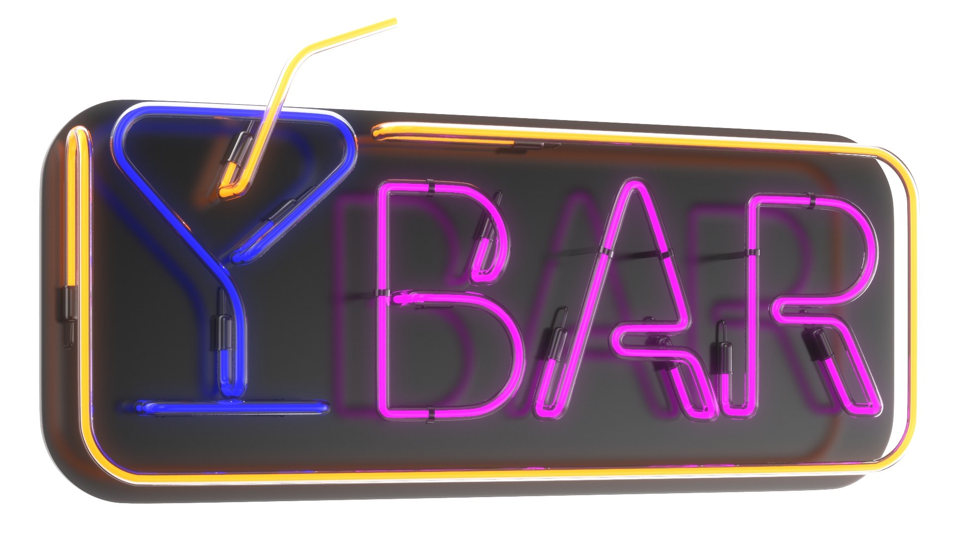 Detailed Neon Signs And Alphabets 3D model - TurboSquid 2079175