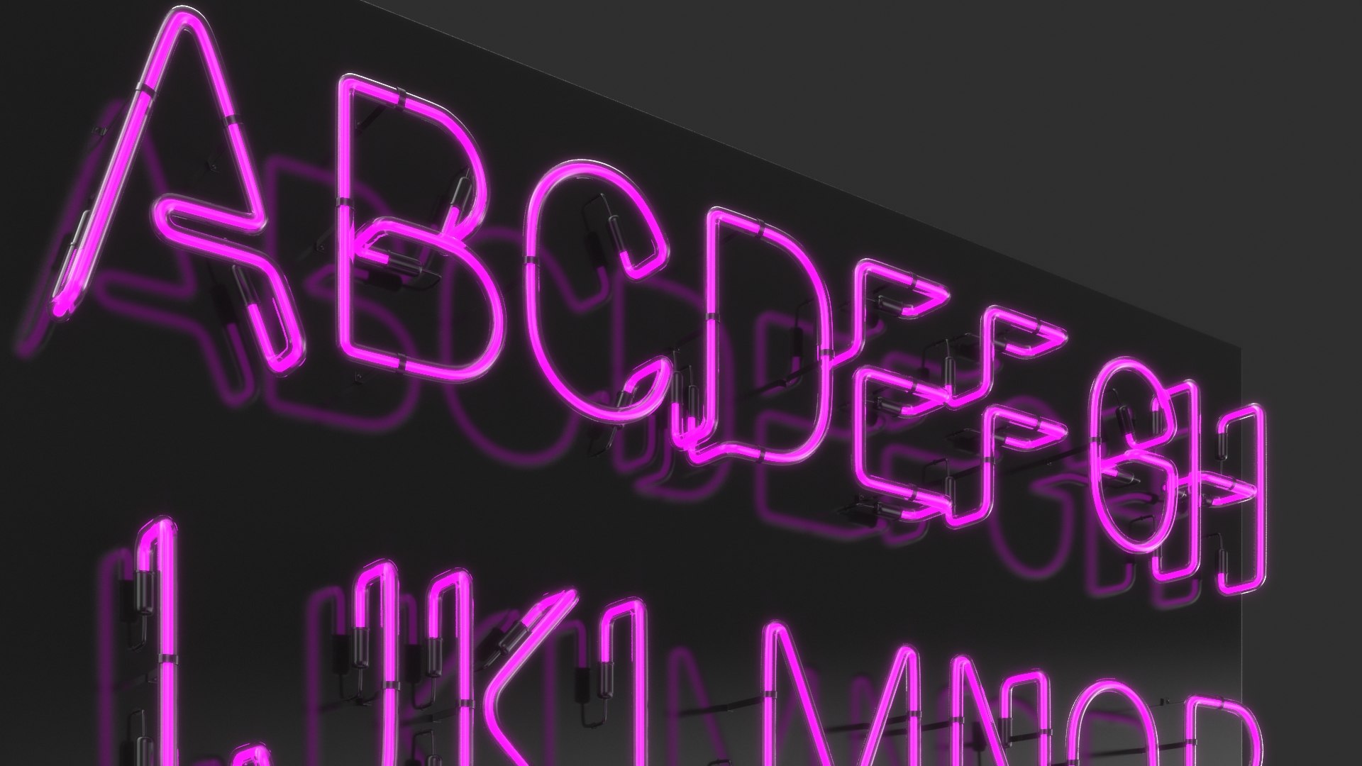 Detailed Neon Signs And Alphabets 3D model - TurboSquid 2079175