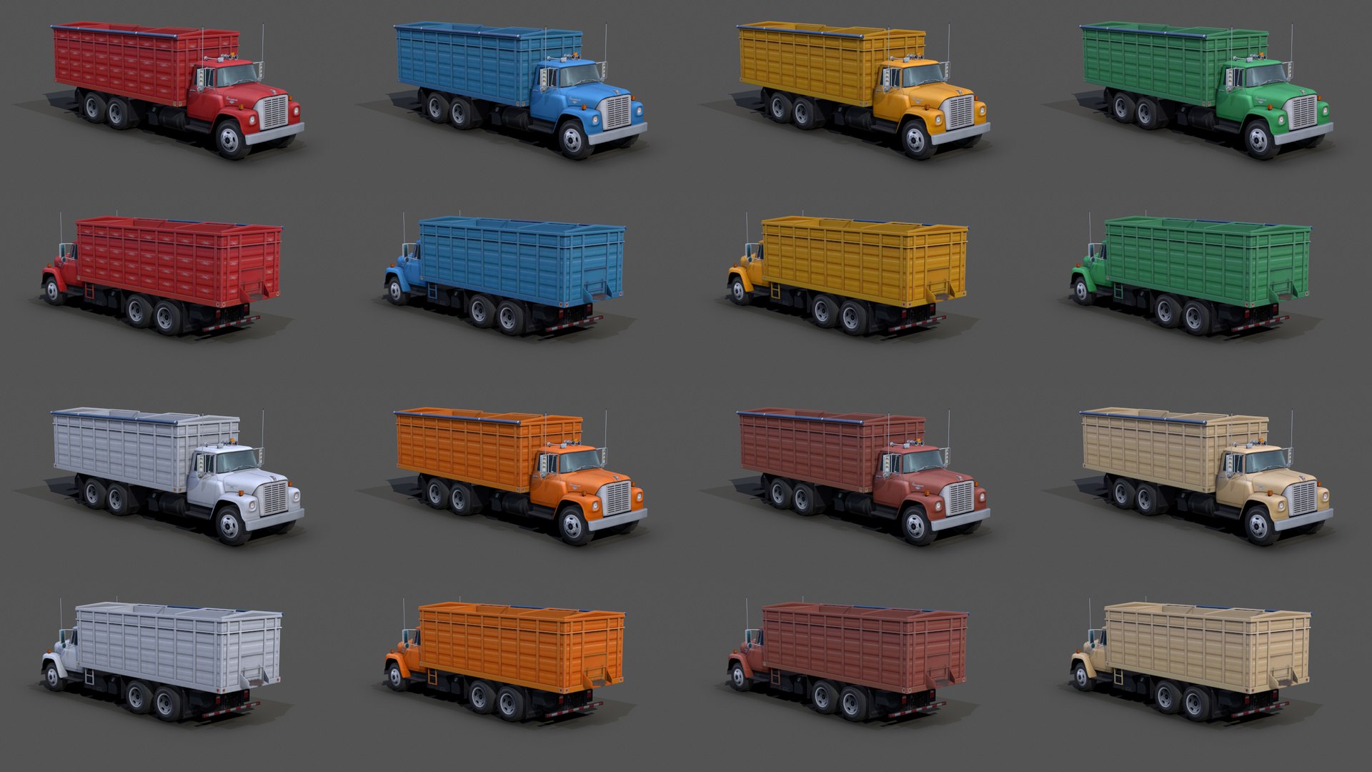 3D Model International Loadstar 1700 1968 Grain Truck S02 - TurboSquid ...