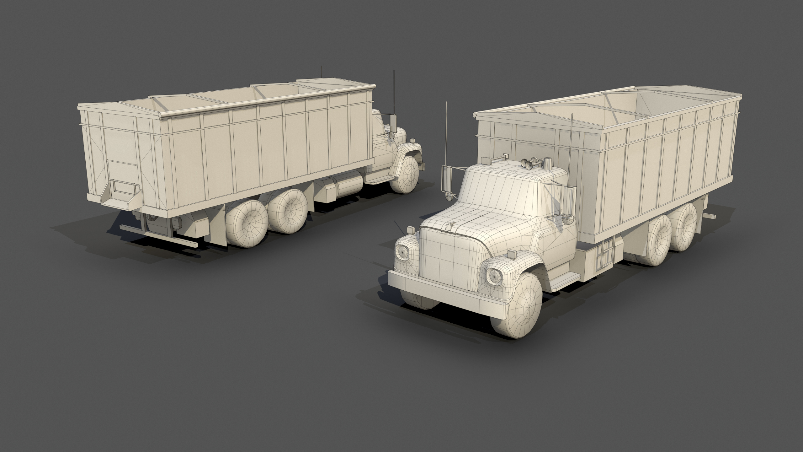 3D model International Loadstar 1700 1968 Grain truck s02 - TurboSquid ...