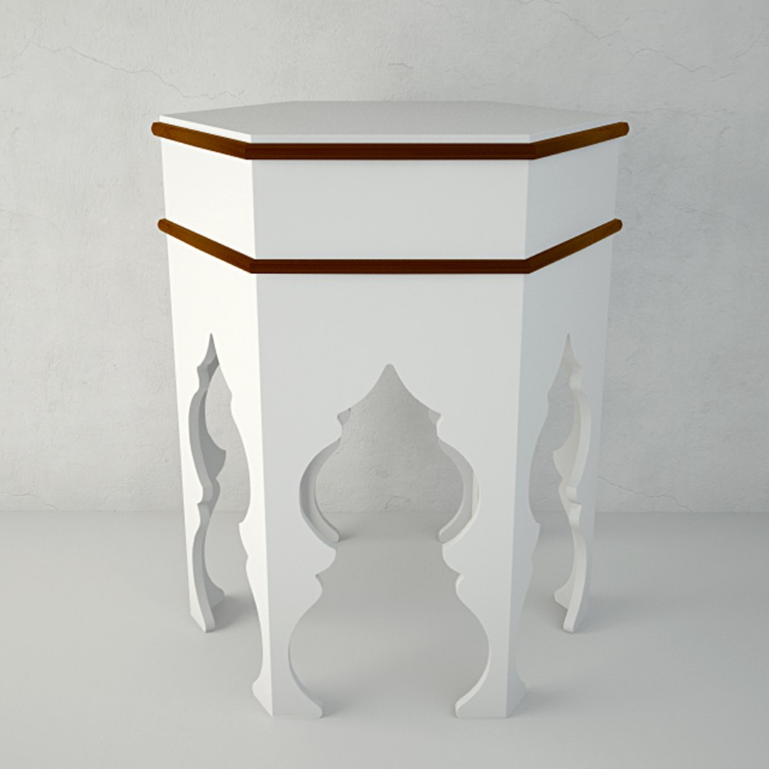 Moroccan Tables 3D Model - TurboSquid 1200795