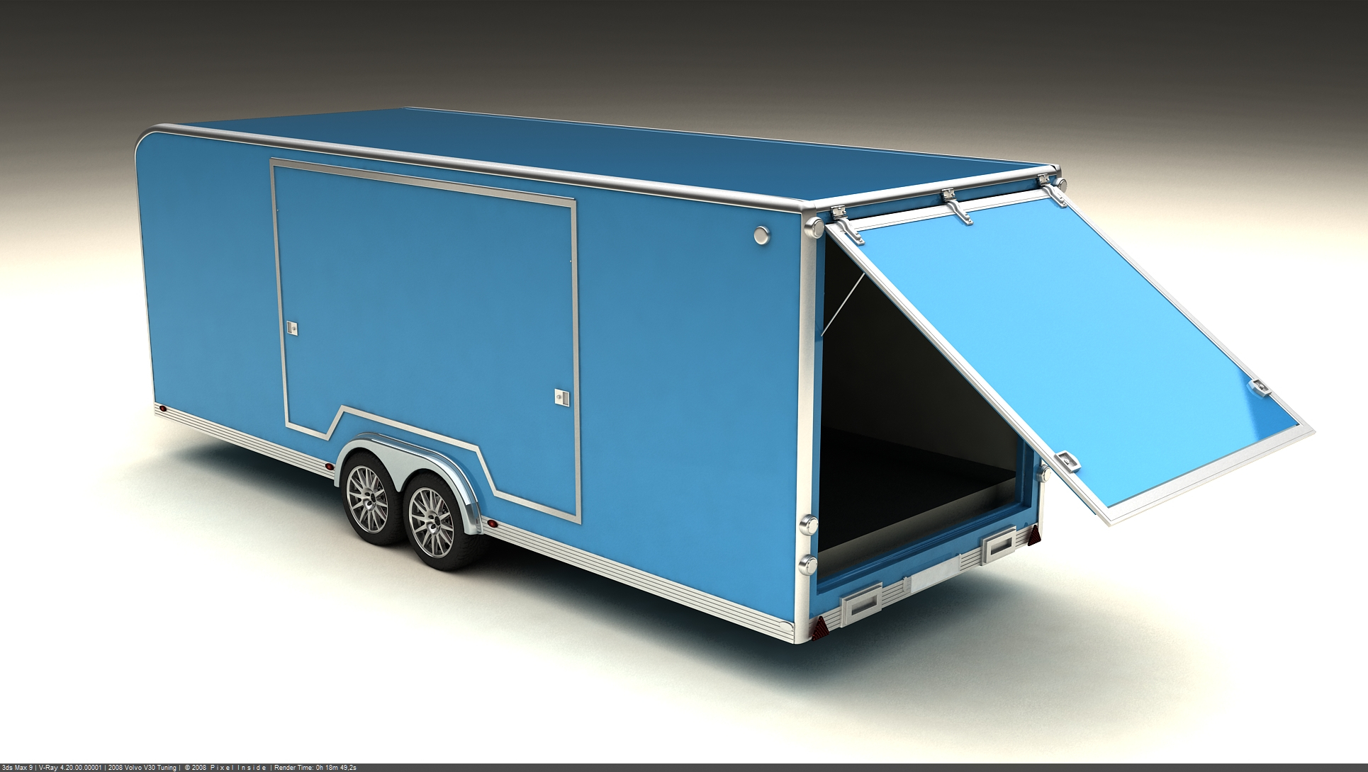 3D model race trailer - TurboSquid 1667432