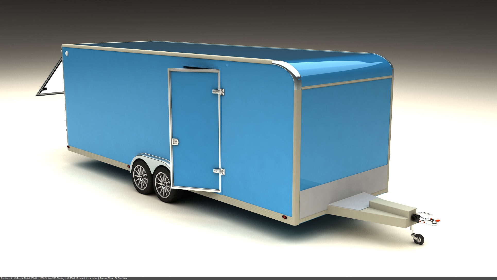 3D model race trailer - TurboSquid 1667432