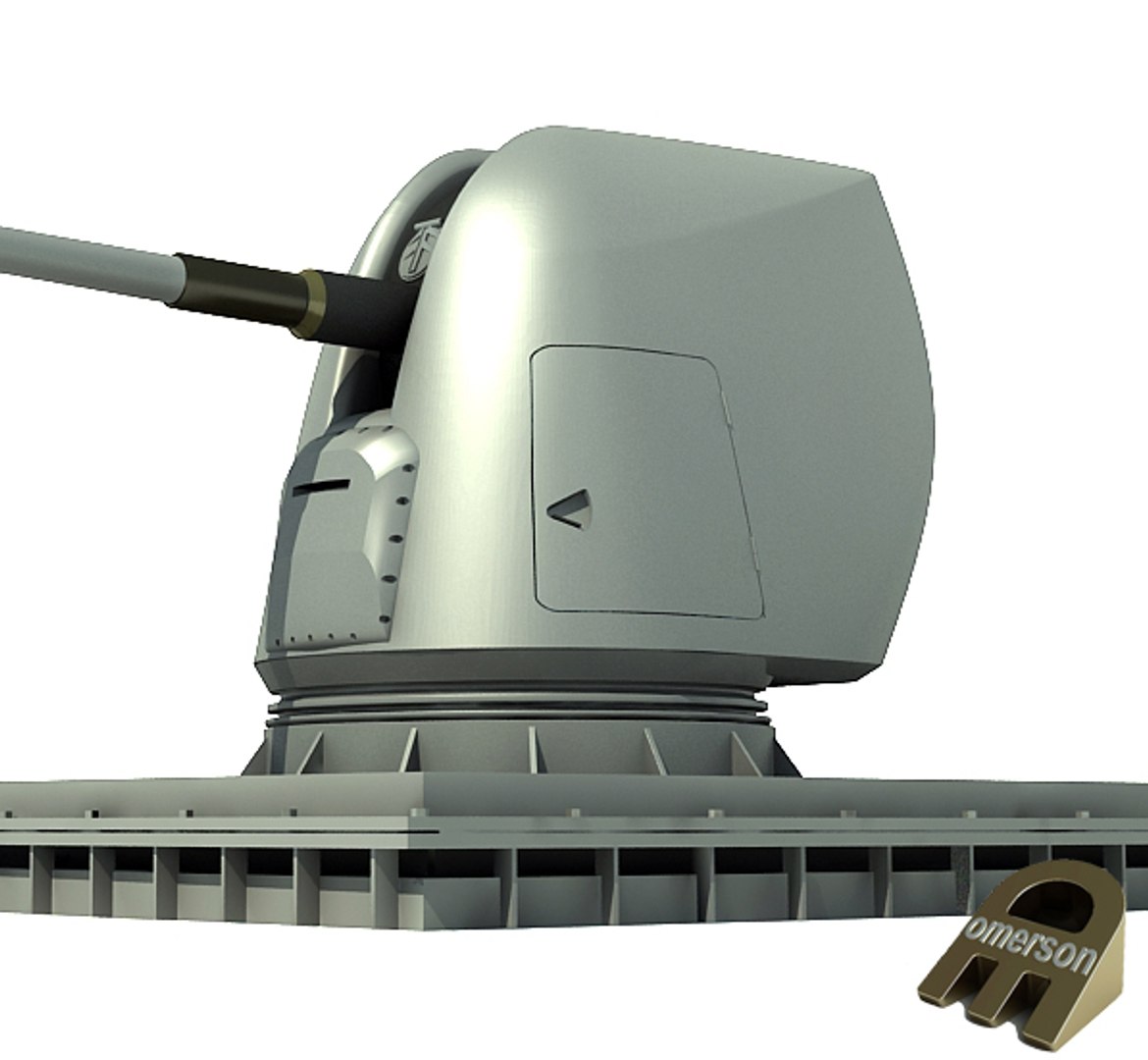 3d Model 5 Inch Gun