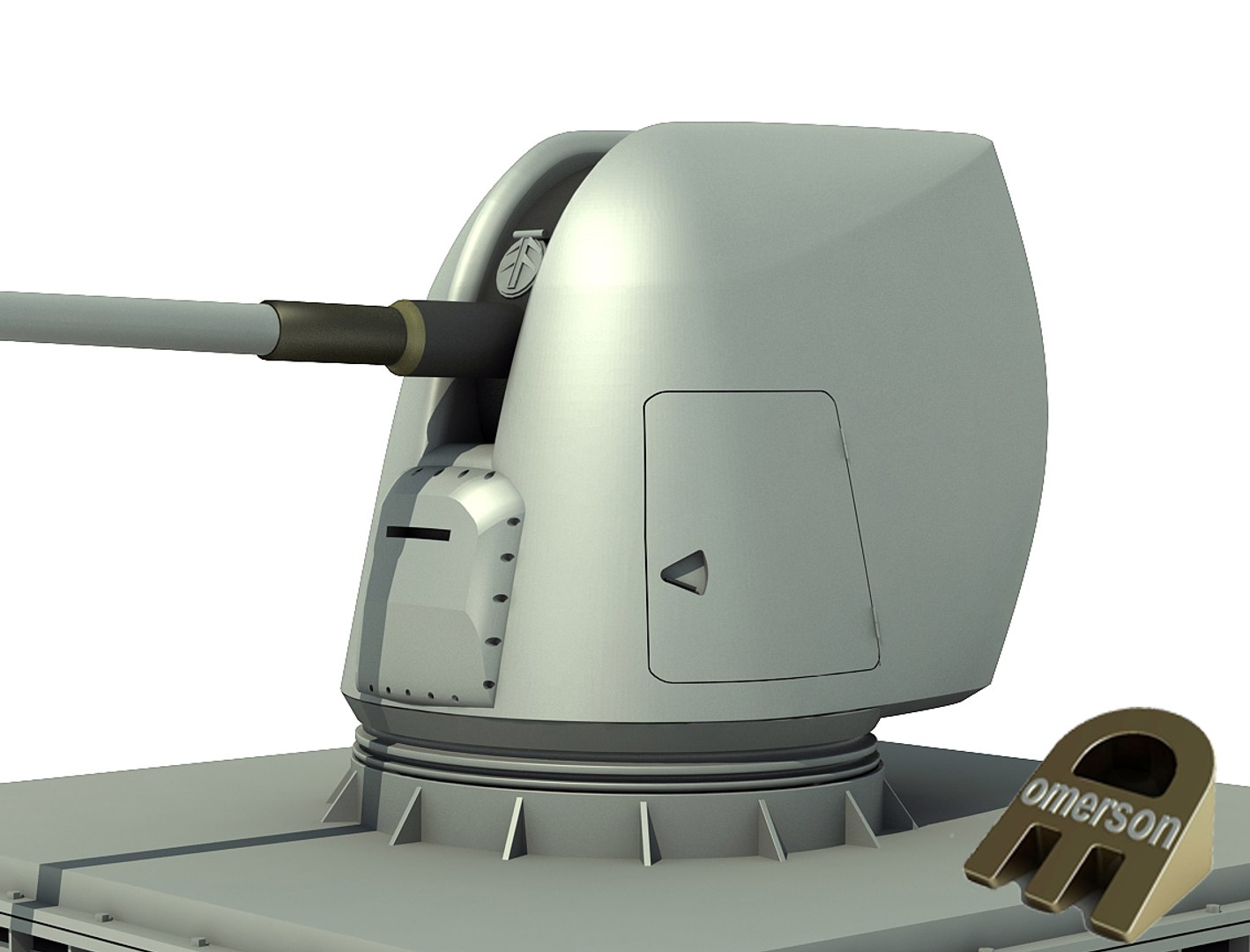 3d Model 5 Inch Gun