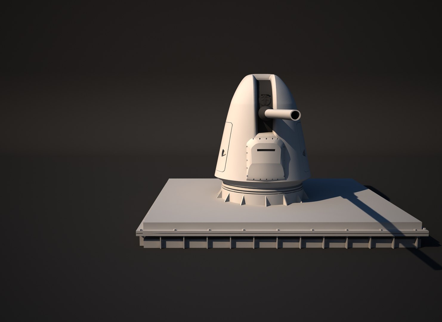 3d Model 5 Inch Gun