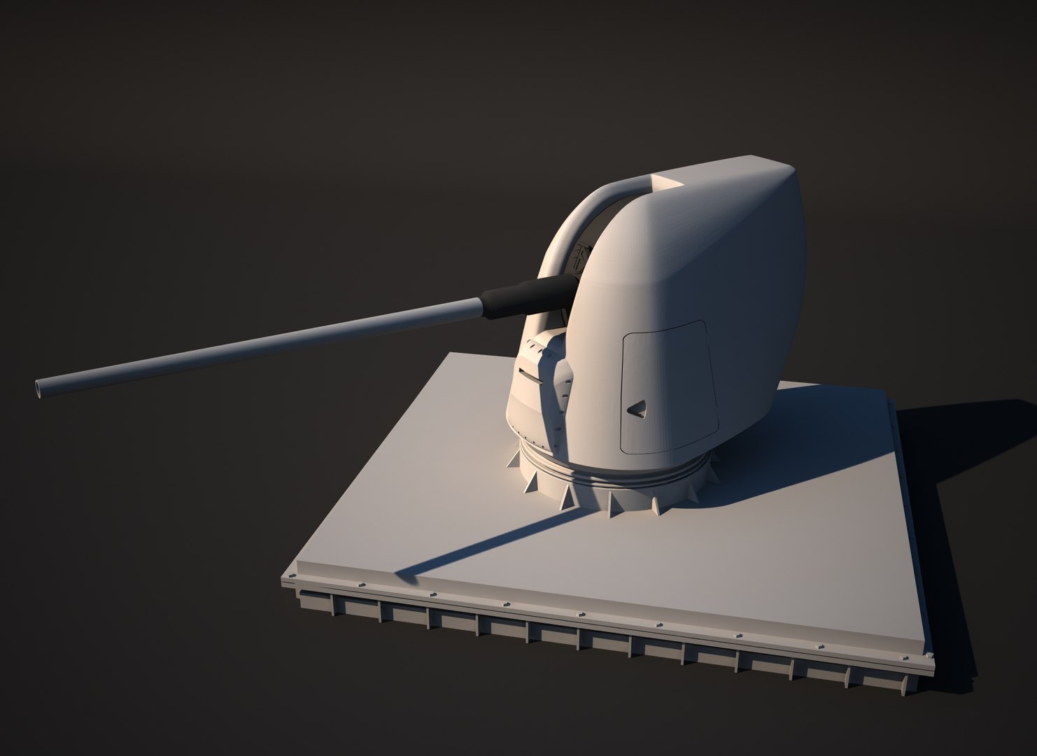 3d Model 5 Inch Gun