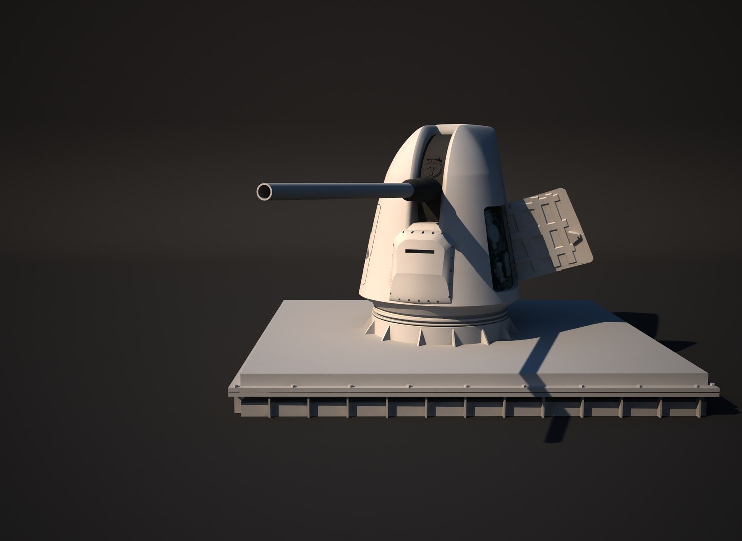 3d Model 5 Inch Gun