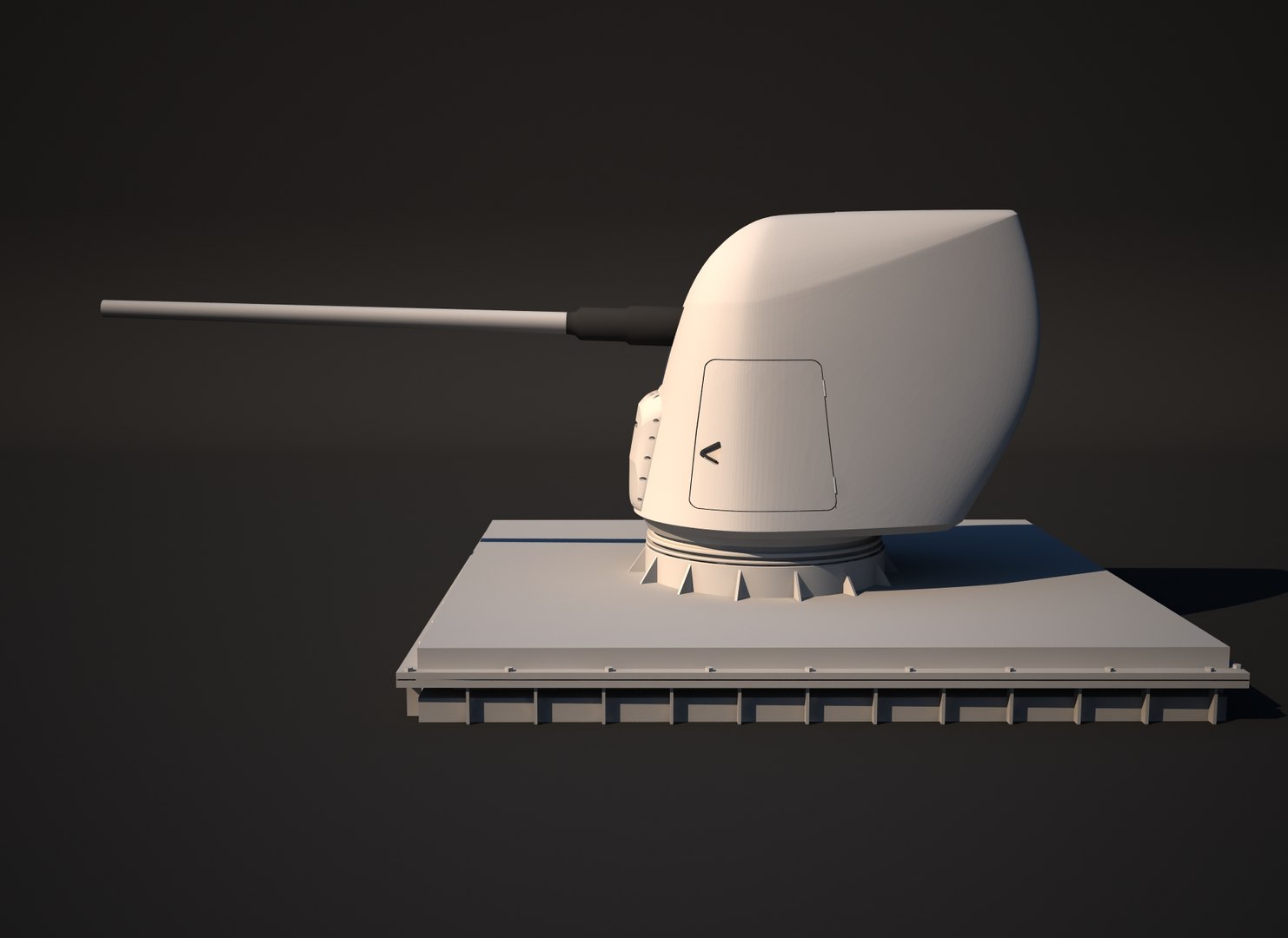 3d Model 5 Inch Gun