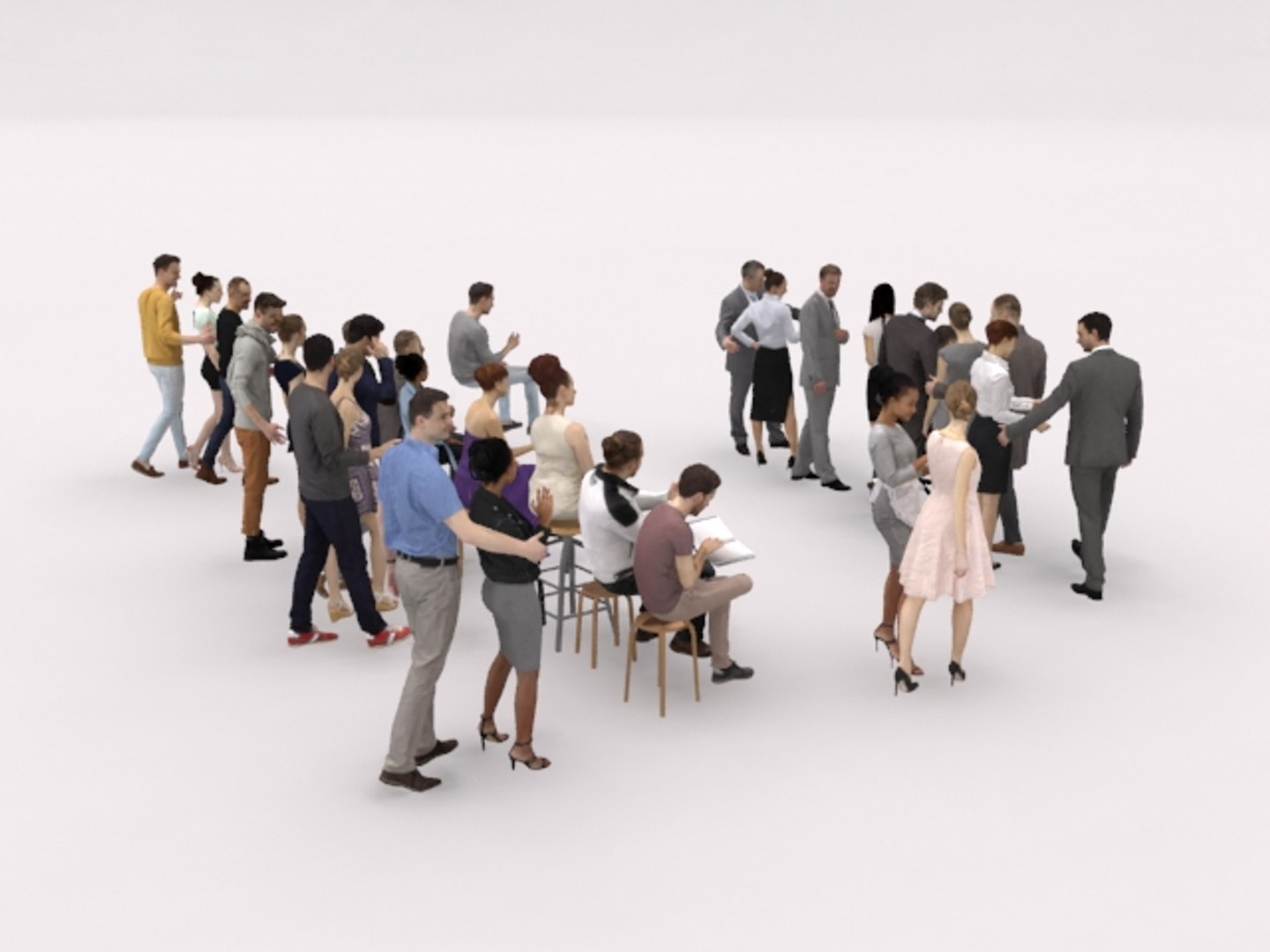 Scanned People Casual Model - TurboSquid 1559227