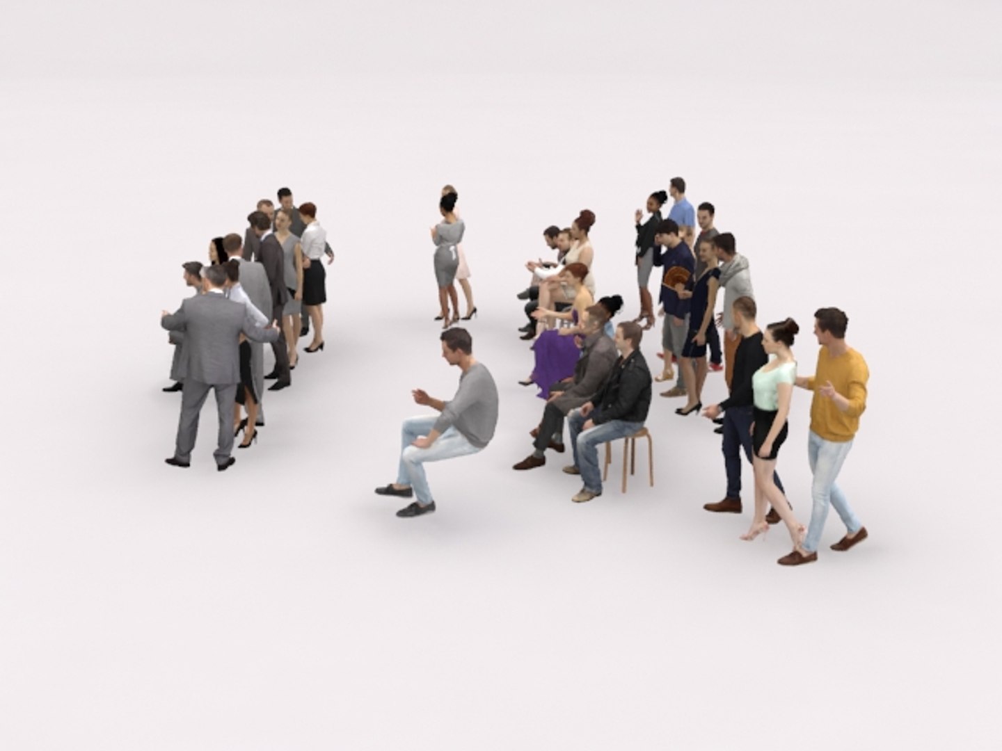 Scanned People Casual Model - TurboSquid 1559227