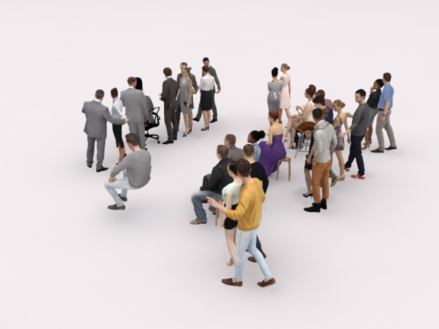 Scanned People Casual Model - TurboSquid 1559227