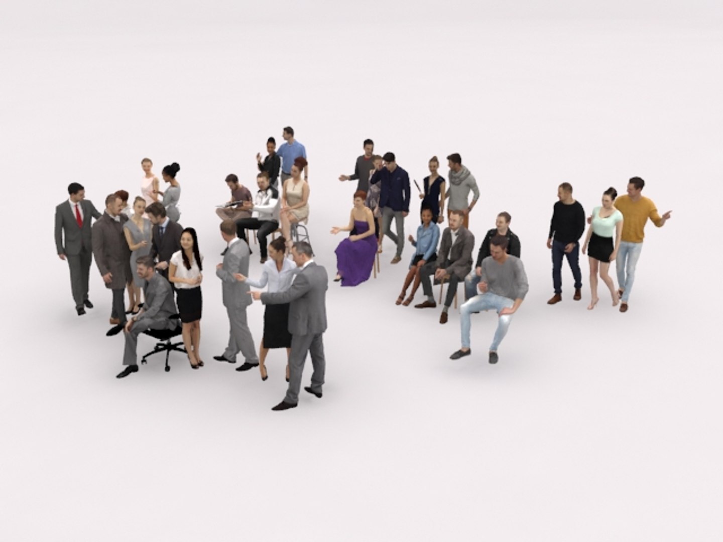 Scanned People Casual Model - TurboSquid 1559227