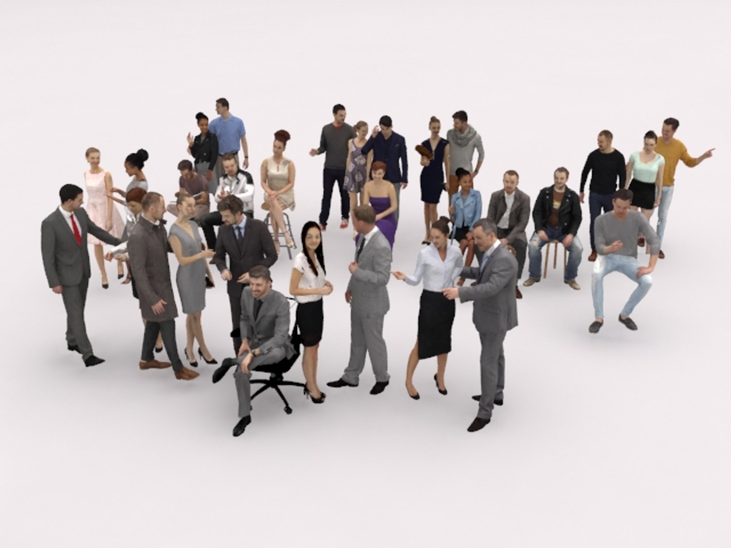 Scanned People Casual Model - TurboSquid 1559227