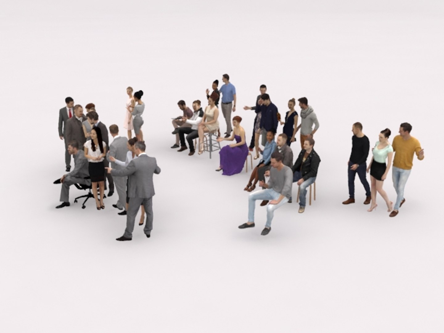 Scanned People Casual Model - TurboSquid 1559227