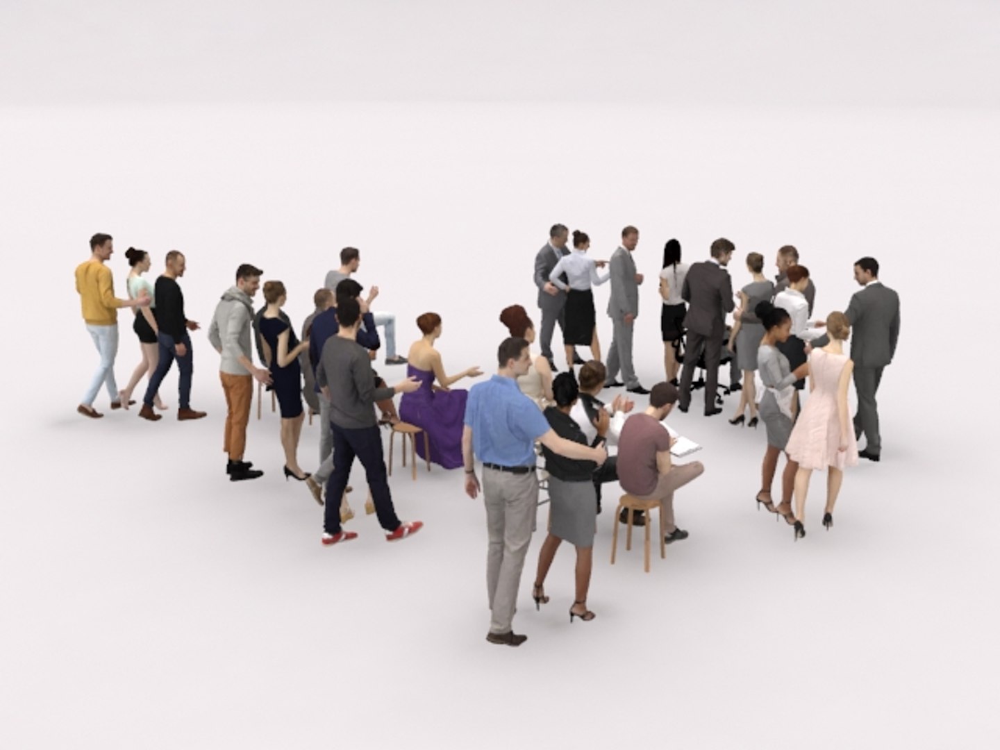 Scanned People Casual Model - TurboSquid 1559227