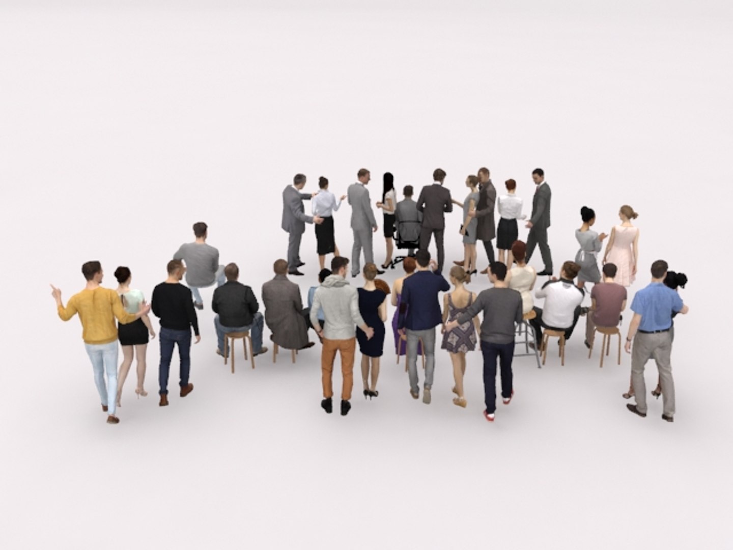 Scanned People Casual Model - TurboSquid 1559227