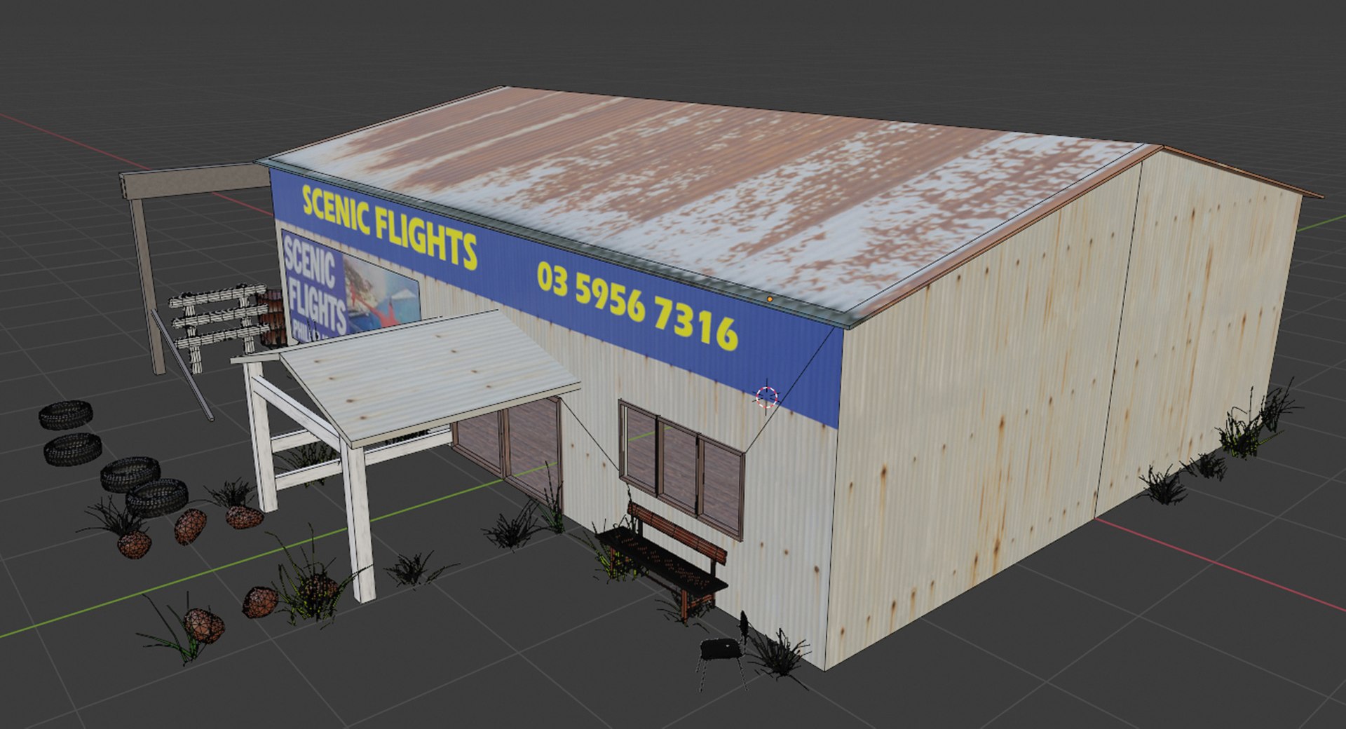 3D Shop Store Building - TurboSquid 1646913