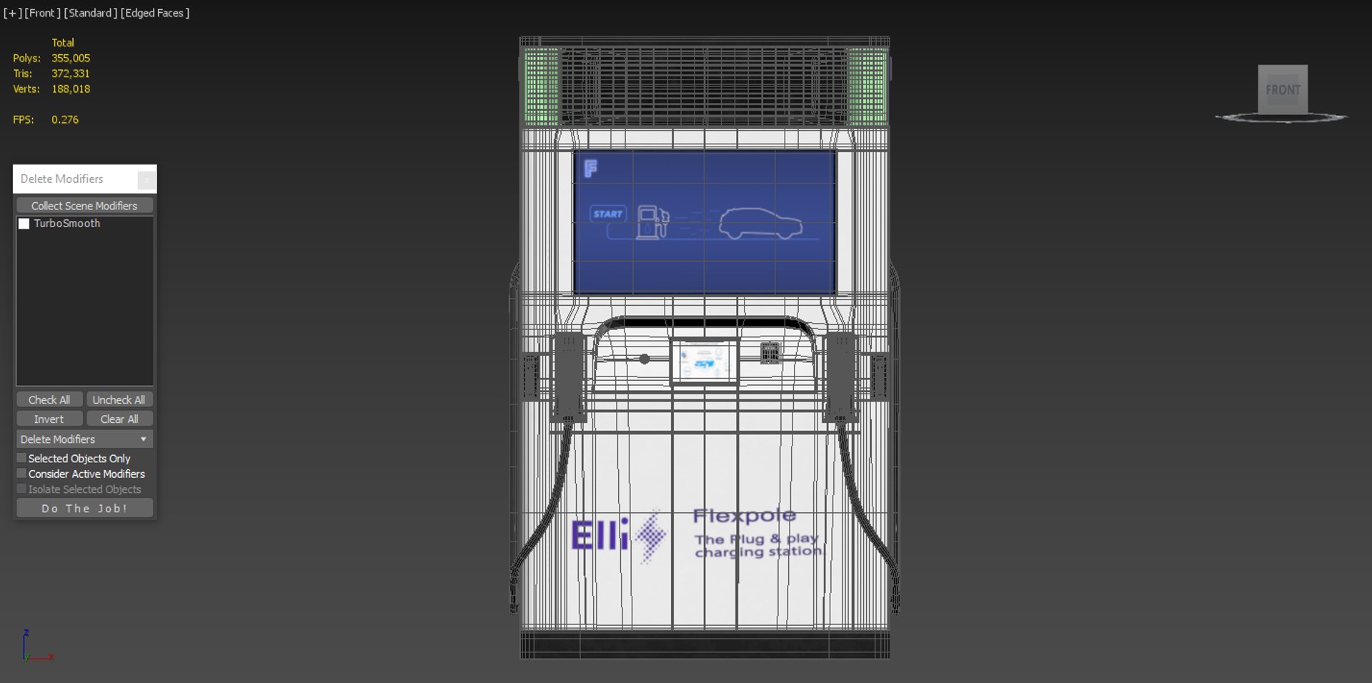 3D Model Flexpole The Flexible Fast EV Charging Station By Elli ...