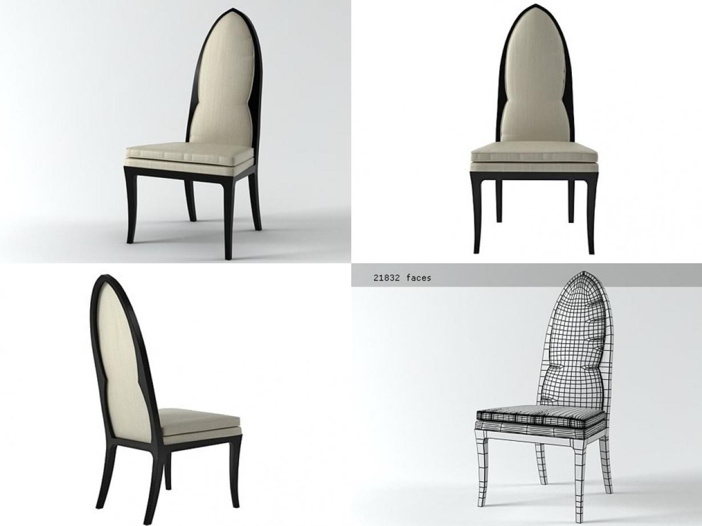 Arch chair 3D model - TurboSquid 1185692