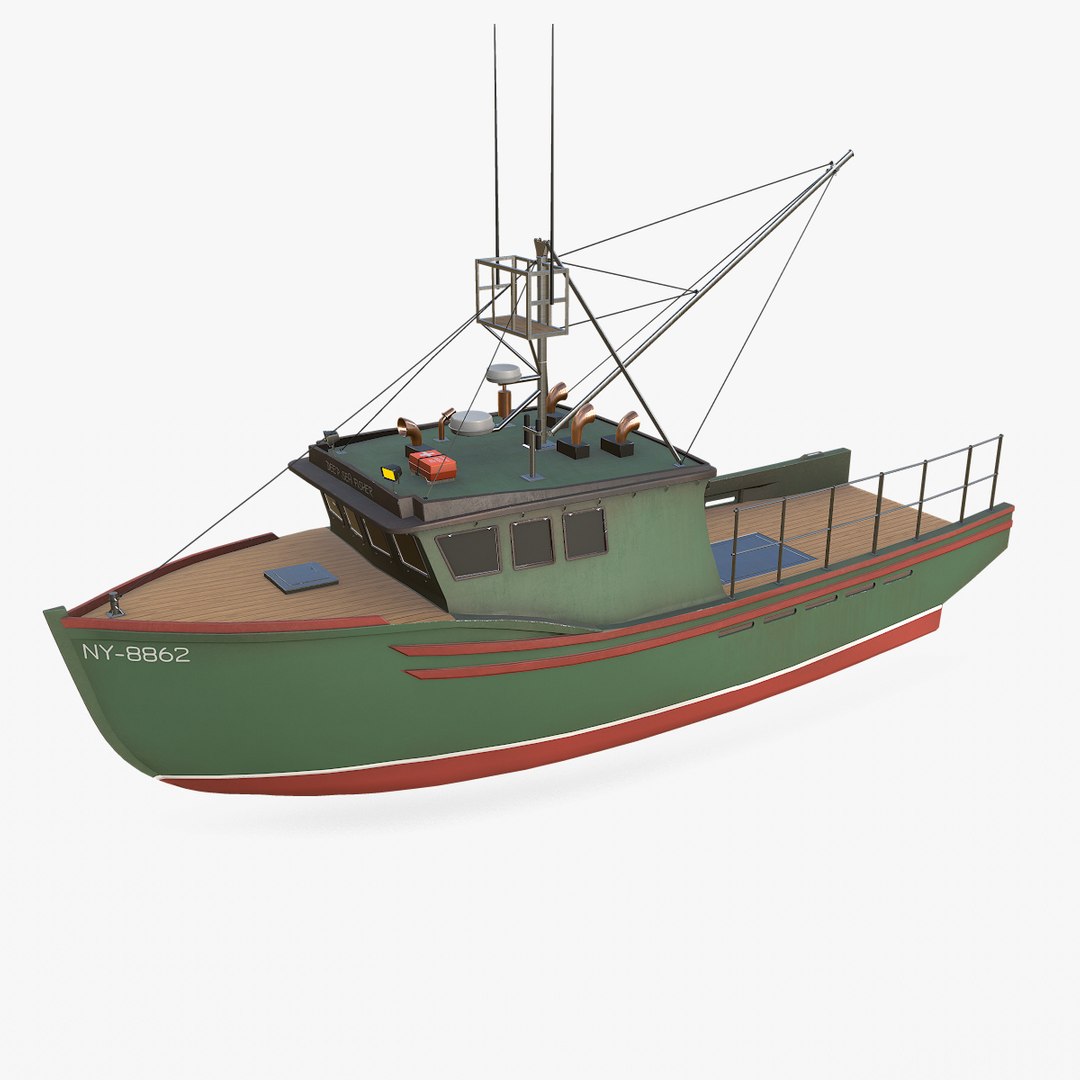 Fishing Boat 5 Low-poly PBR 3D - TurboSquid 2317100