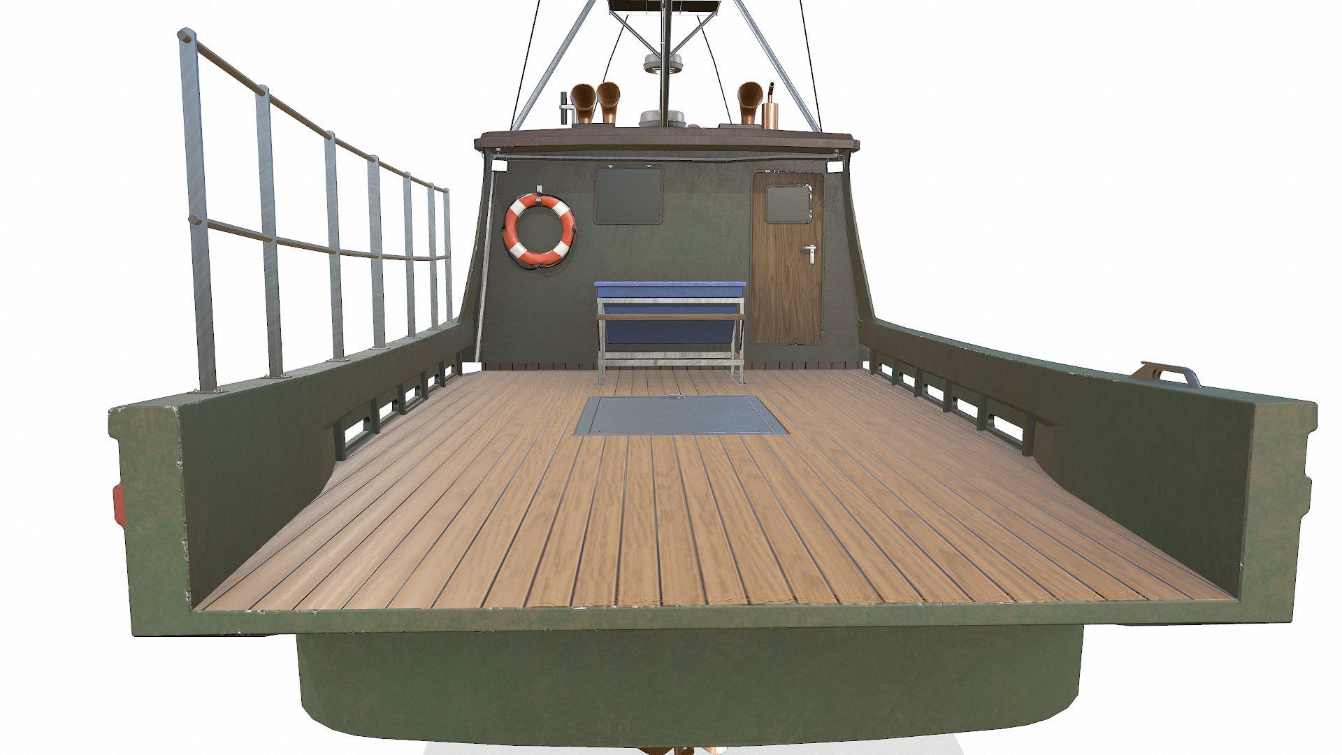 Fishing Boat 5 Low-poly PBR 3D - TurboSquid 2317100