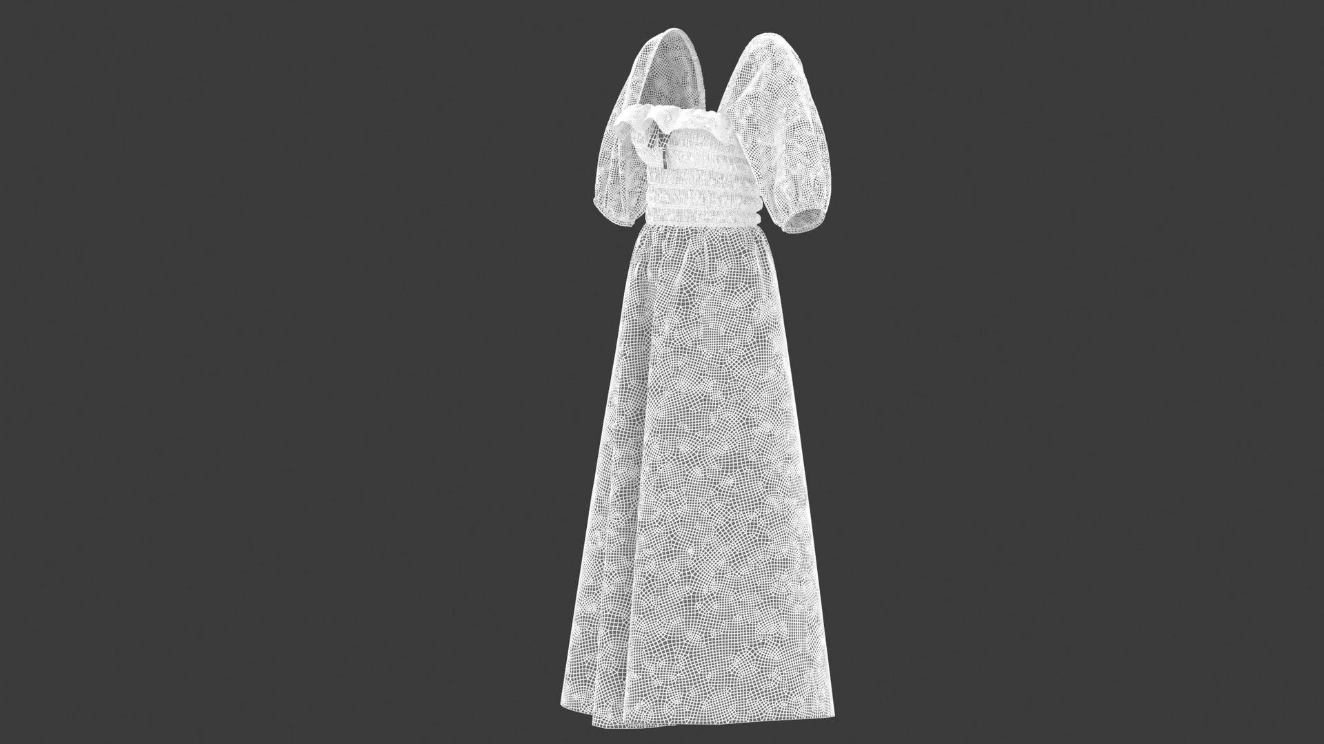 Woman Dress 03 Blue 3D model - TurboSquid 2132113