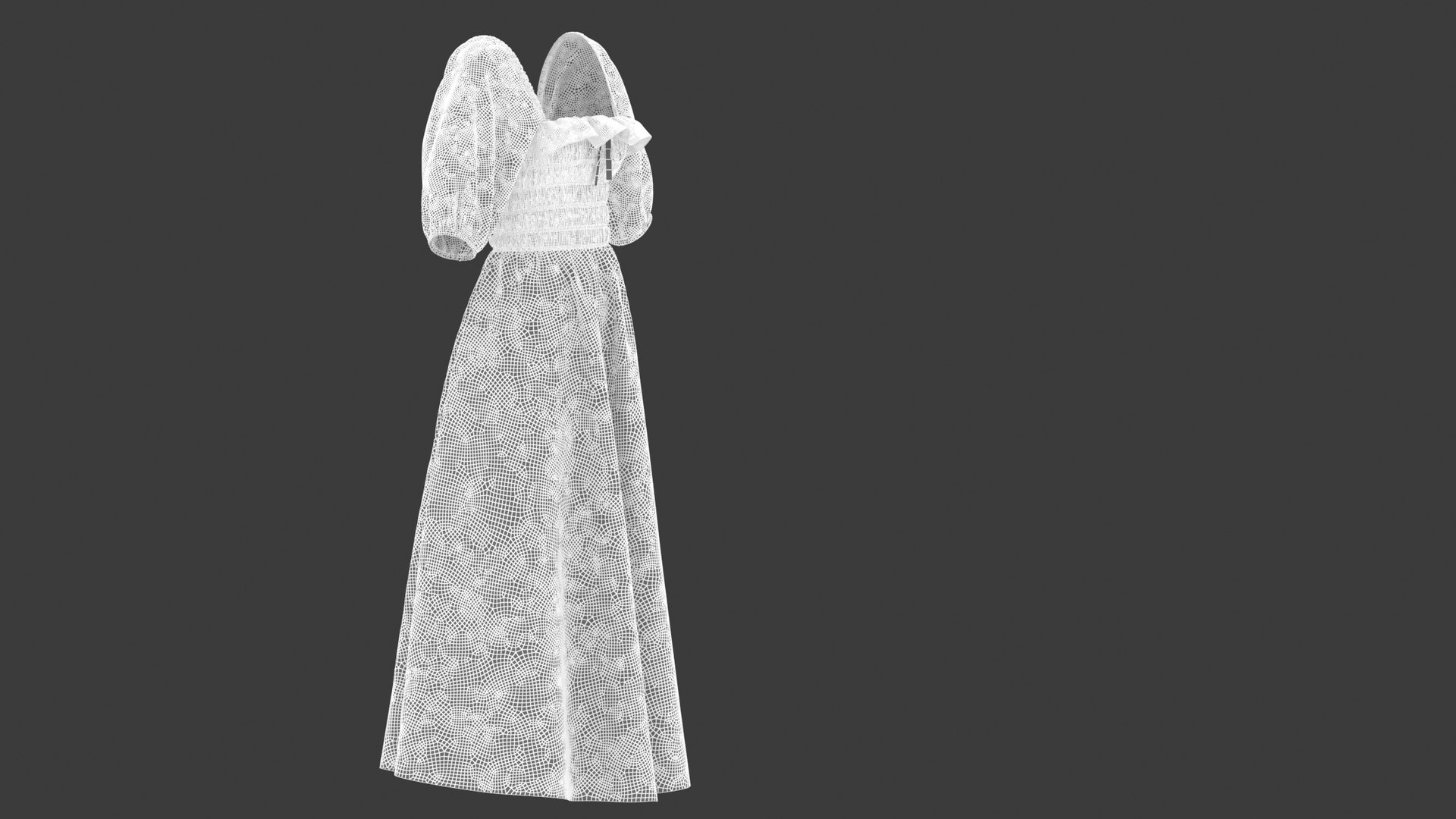 Woman Dress 03 Blue 3D model - TurboSquid 2132113