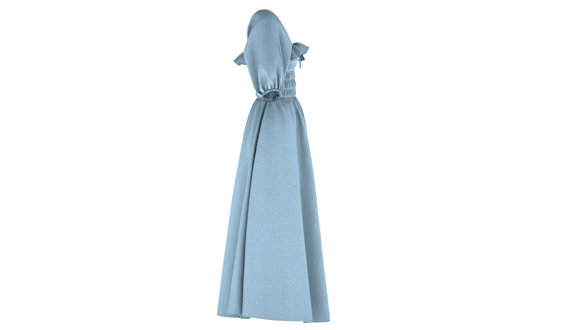 Woman Dress 03 Blue 3D model - TurboSquid 2132113