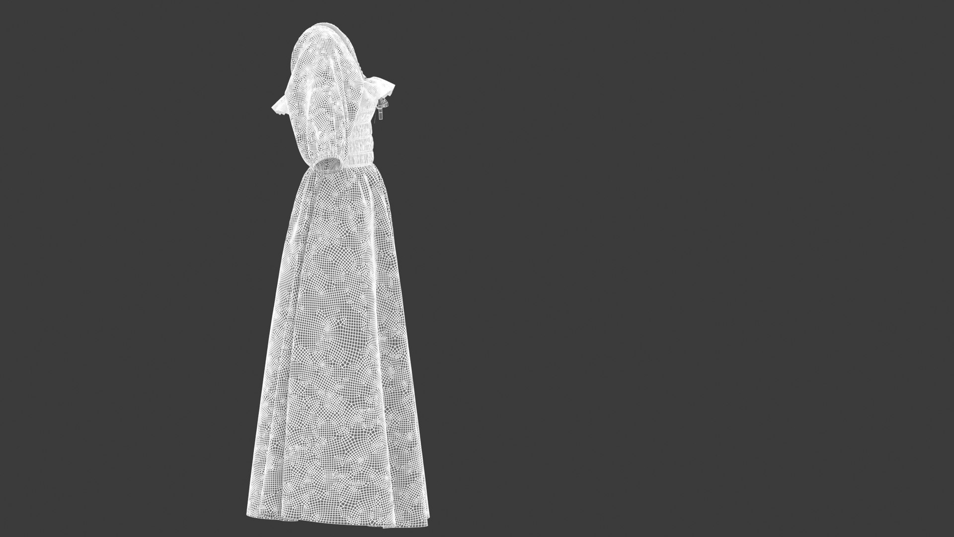 Woman Dress 03 Blue 3D model - TurboSquid 2132113