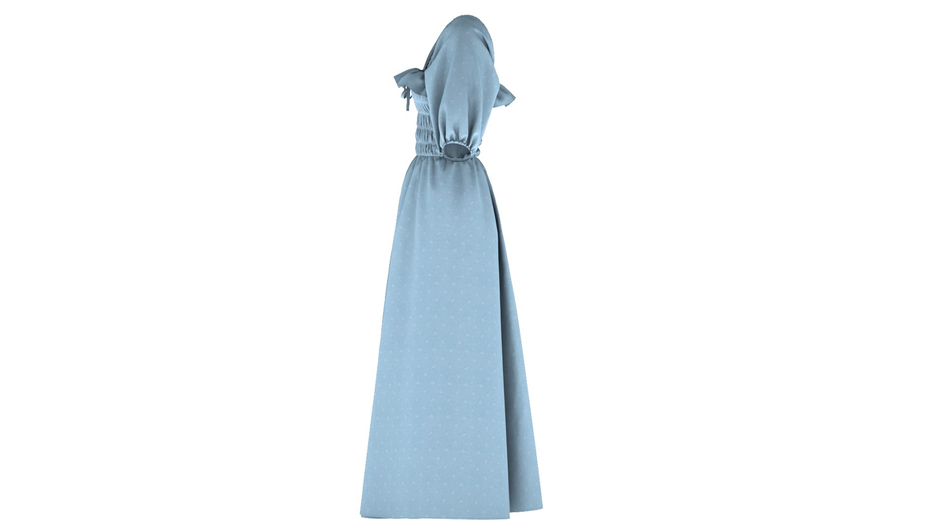 Woman Dress 03 Blue 3D model - TurboSquid 2132113