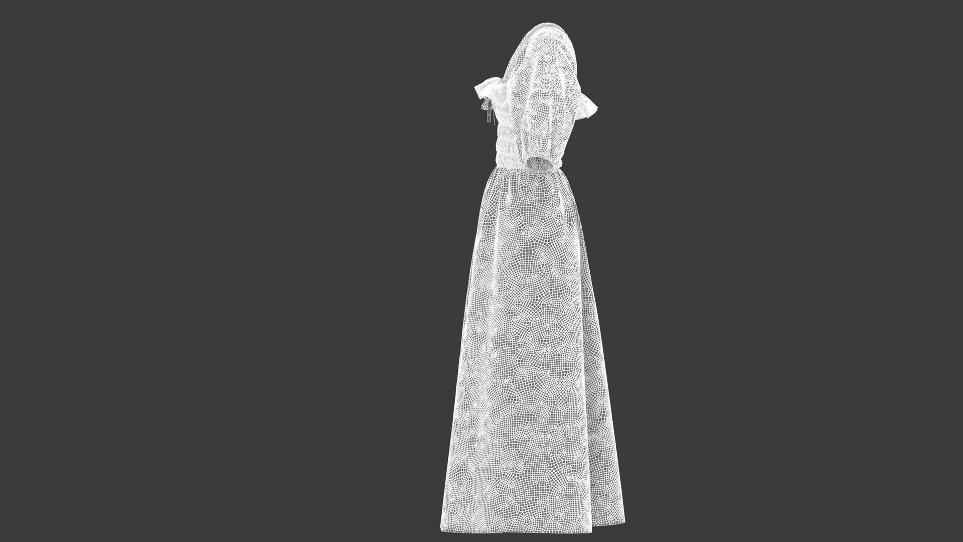 Woman Dress 03 Blue 3D model - TurboSquid 2132113