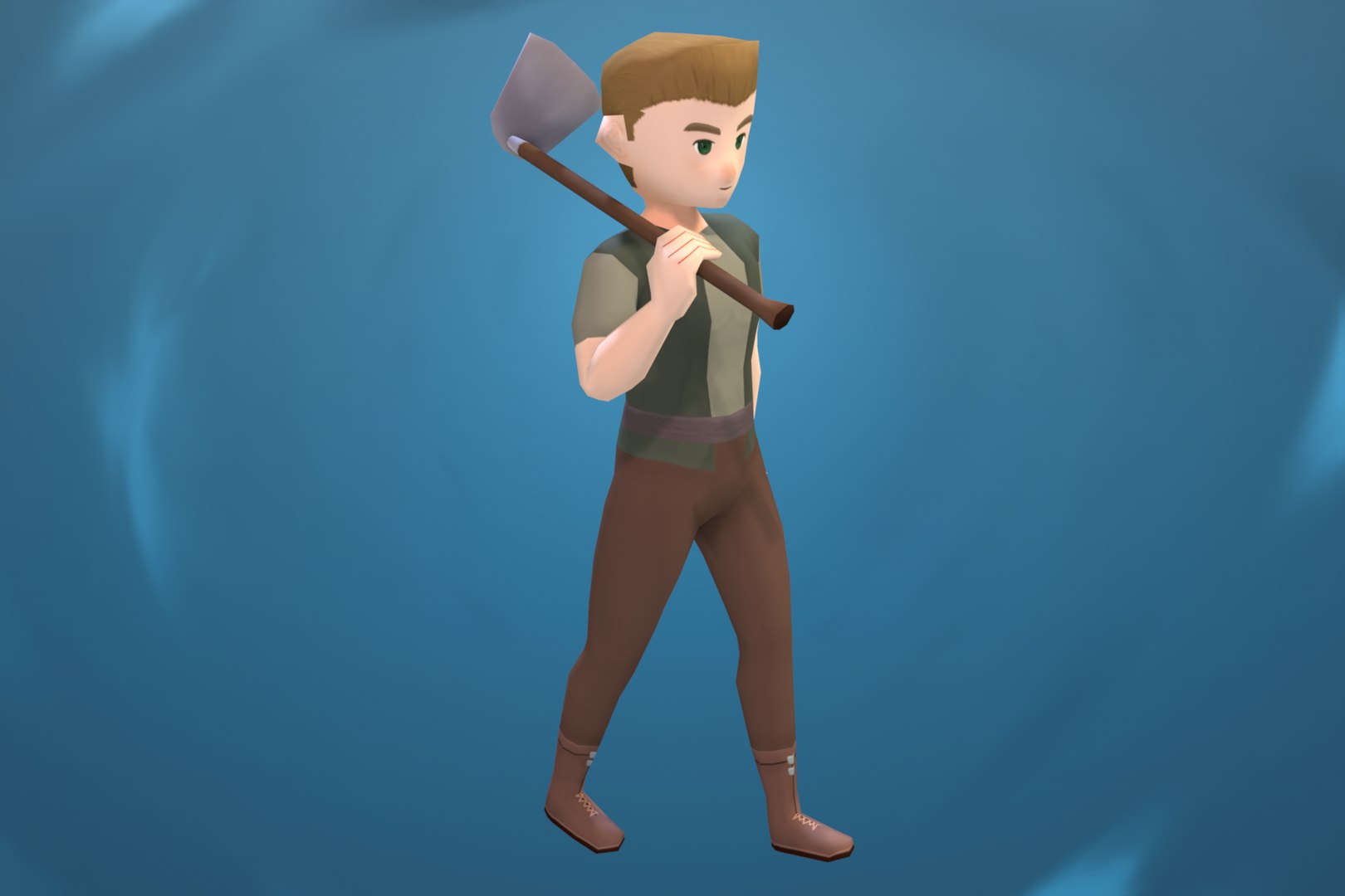 3D model Stylized NPC - Peasant Bryon - TurboSquid 2070556